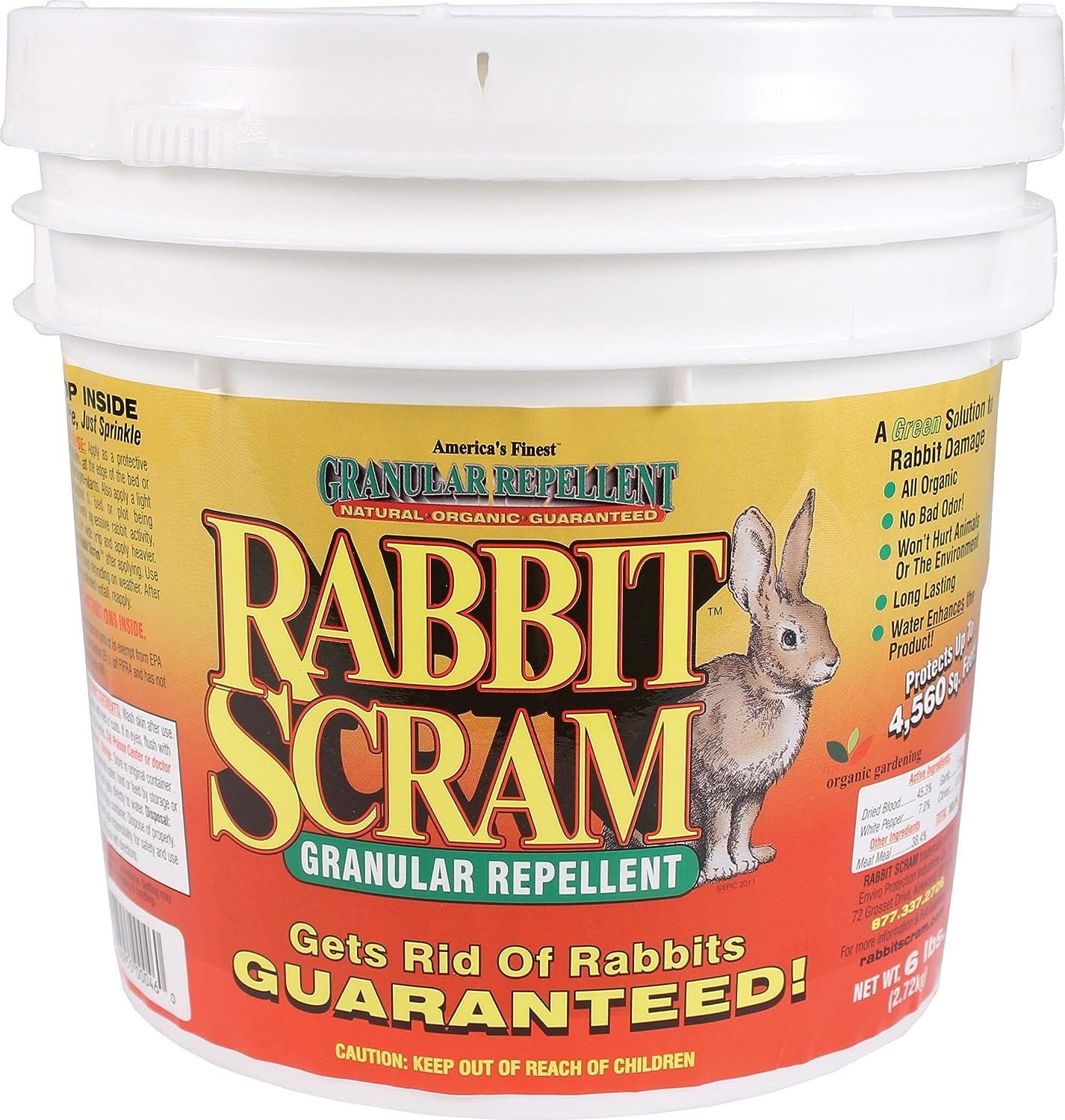 ENVIRO PROTECTION IND Rabbit Scram Granular Repellent 6 Pound - Walmart.com