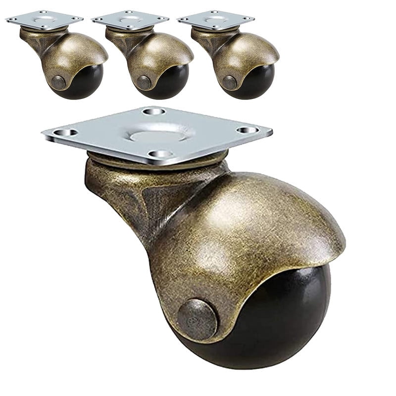 ENYKE 2 Inch Ball Caster Wheels,Swivel Plate Wheels for Furinture,Easy ...