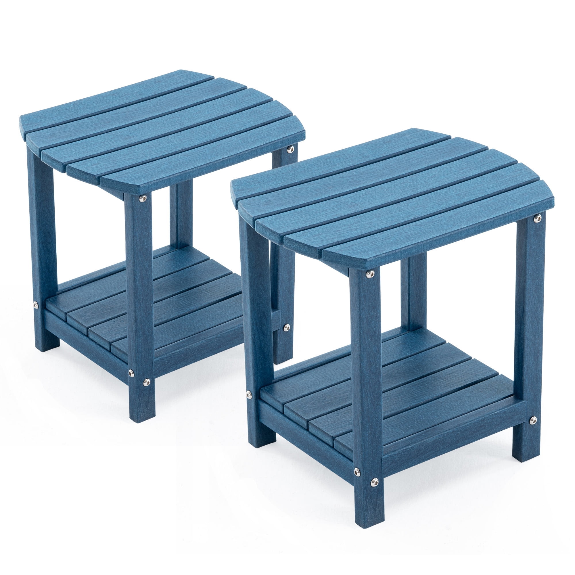 ENYLAY Adirondack Small Outdoor Side Table , Weatherproof HDPE Patio ...
