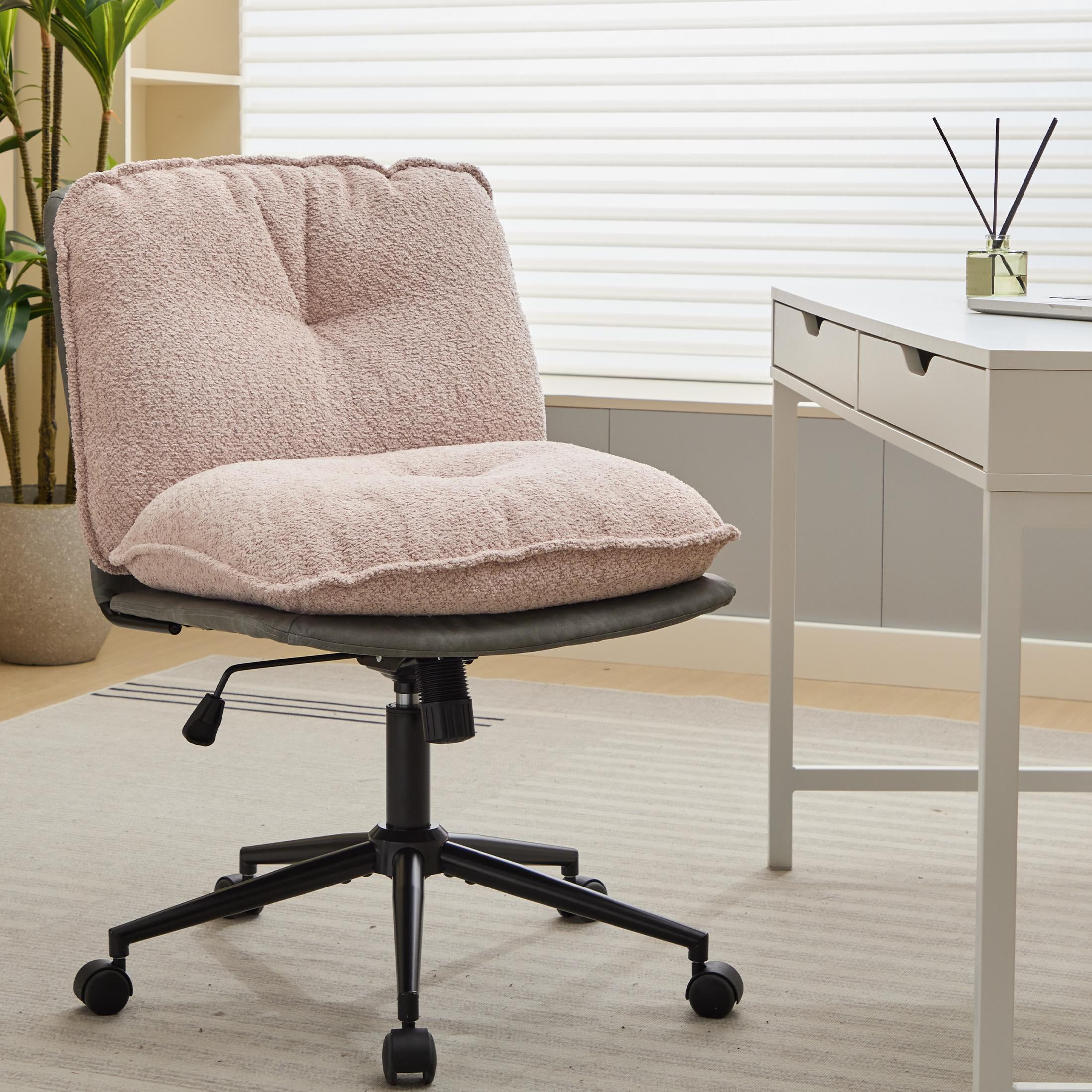 ENYOPRO Office Chair Wide Seat with Adjustable Back, Ergonomic Teddy ...