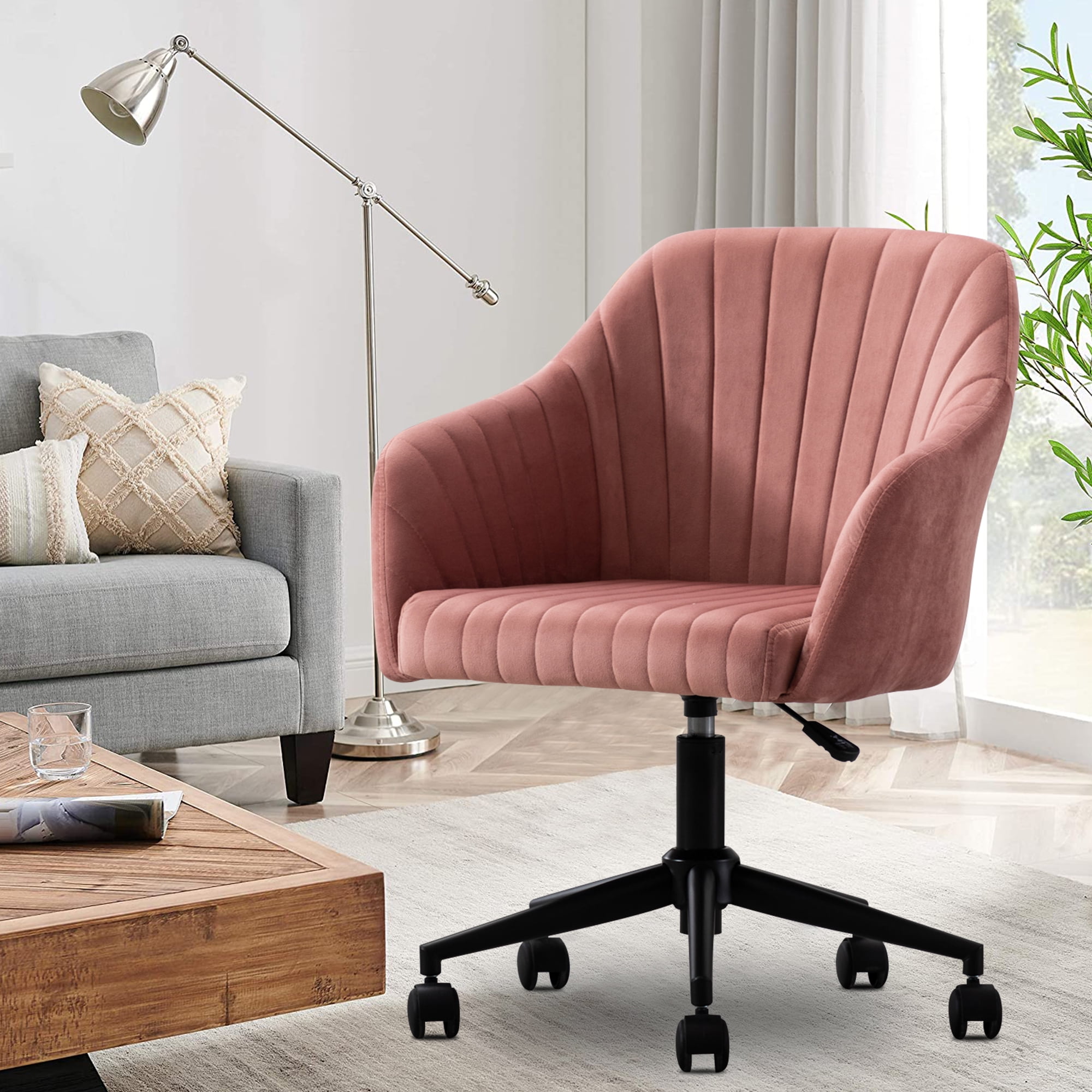 ENYOPRO Swivel Shell Chair for Living Room/Bed Room, Mid Back Modern ...