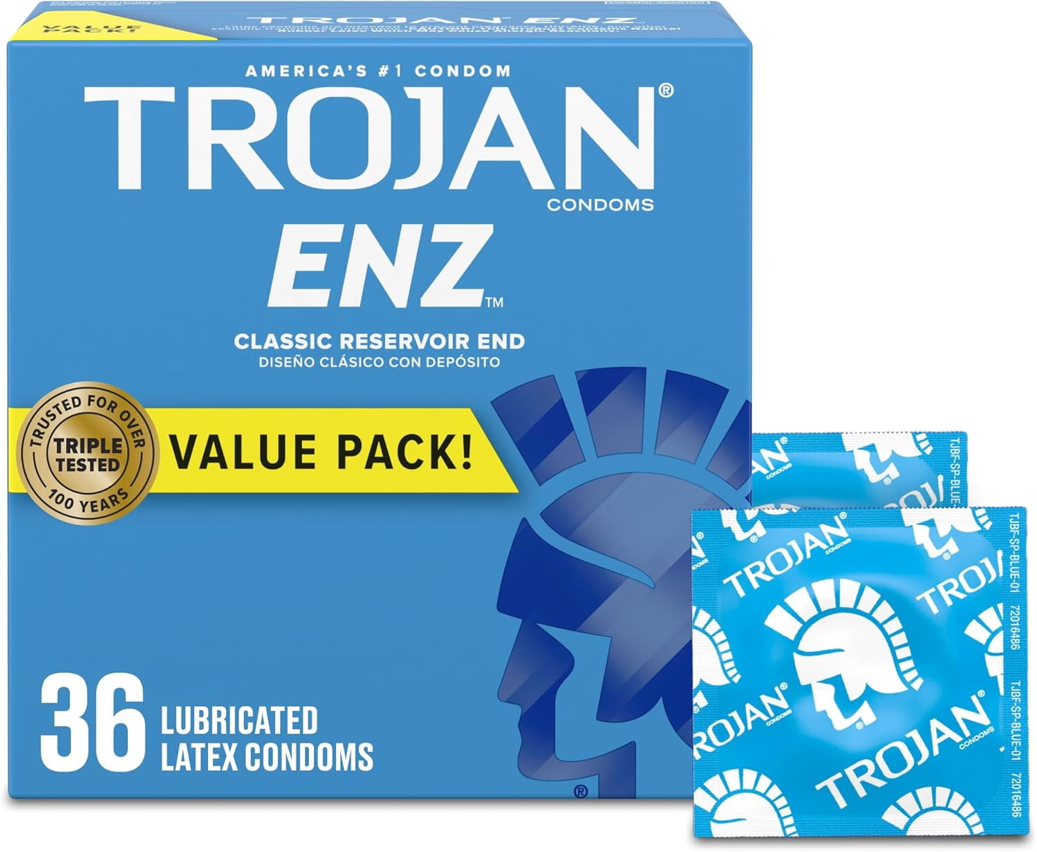 ENZ Lubricated Condoms, Latex Condoms For Contraception and STI Protection, America’s Number One ...