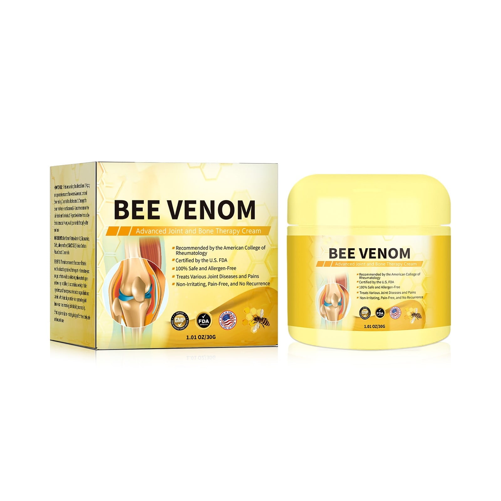 ENuang Be®e Ven®om Muscle&Joint&Bone Relief Cream Skin Care Cream,Bee ...