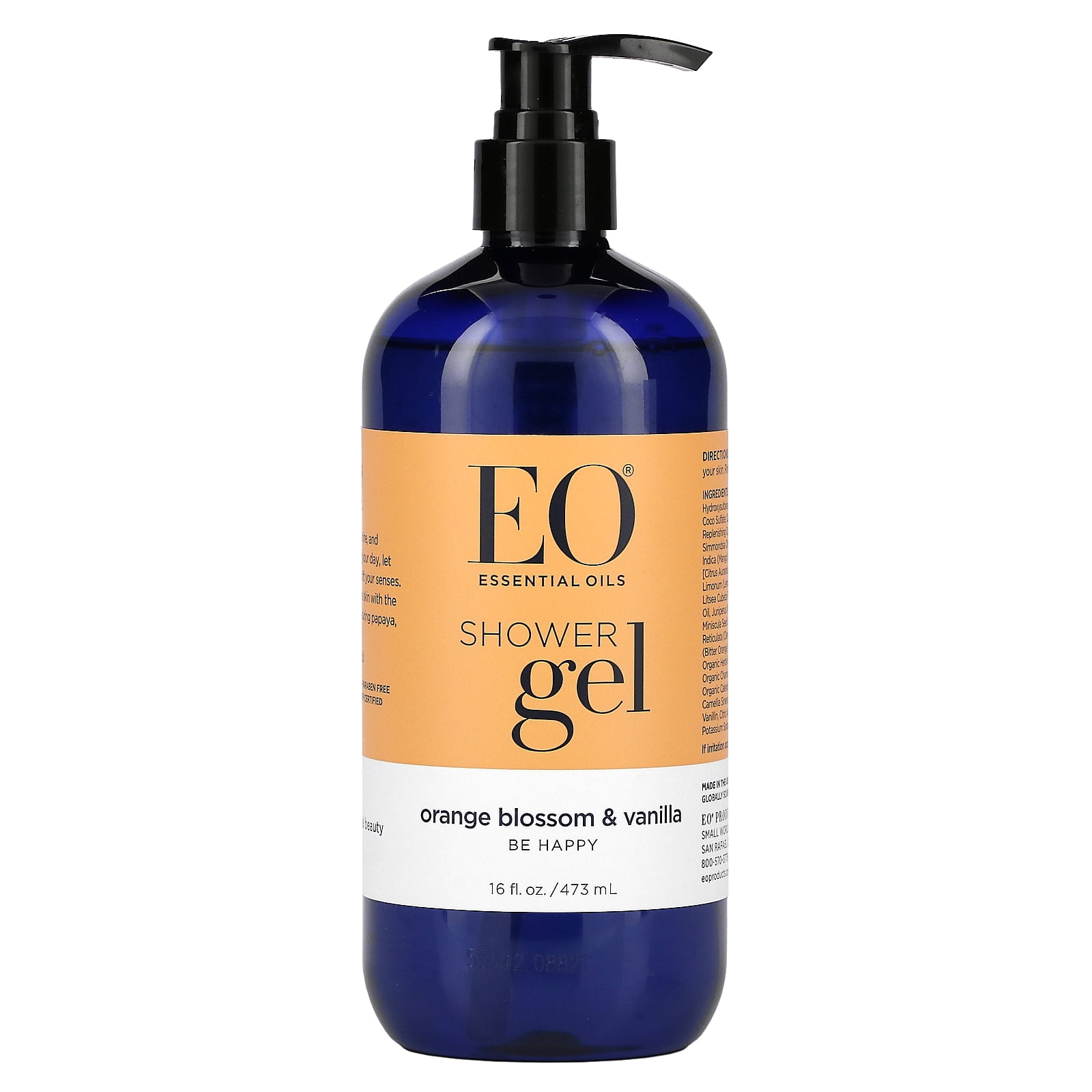 EO Products, Shower Gel, Orange Blossom Vanilla, 16 fl oz (473 ml ...