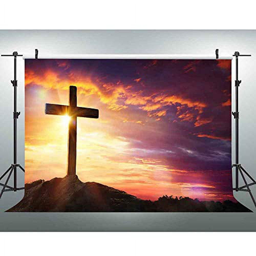 EOA 7x5FT Jesus Christ Sunset Backdrop, Ideal for Church Events ...