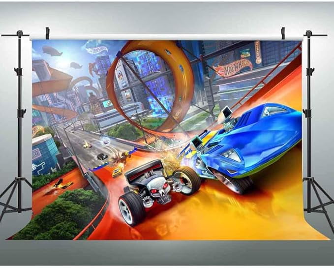 EOA 7(W) x5(H) FT Wheels Wild Hot Racer Photogarphy Backdrops Birthday ...