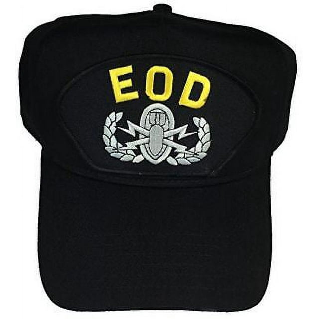 EOD EXPLOSIVE ORDINANCE DISPOSAL W/ BASIC EOD BADGE HAT CRAB USAF ARMY ...