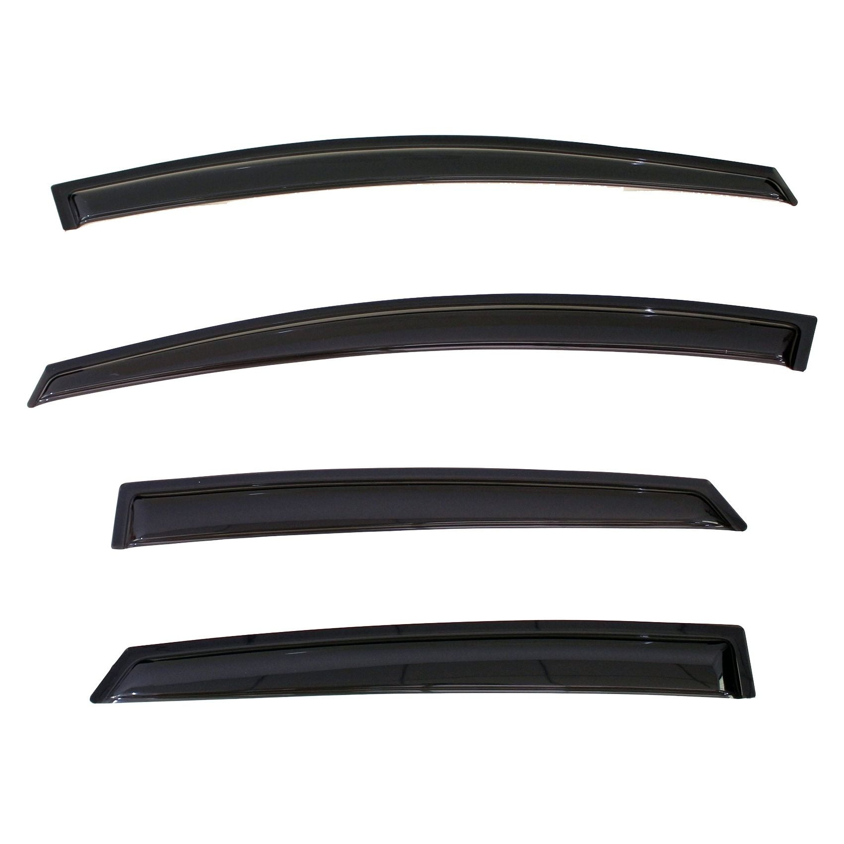 EODROMC 4pcs Sun Rain Wind Deflectors Door Window Visors Outside Mount ...