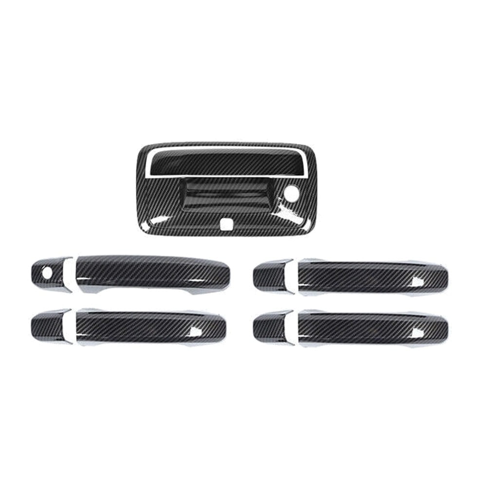 EODROMC Carbon Fiber Car Door Handles Cover Tailgate Handle ABS Plastic ...