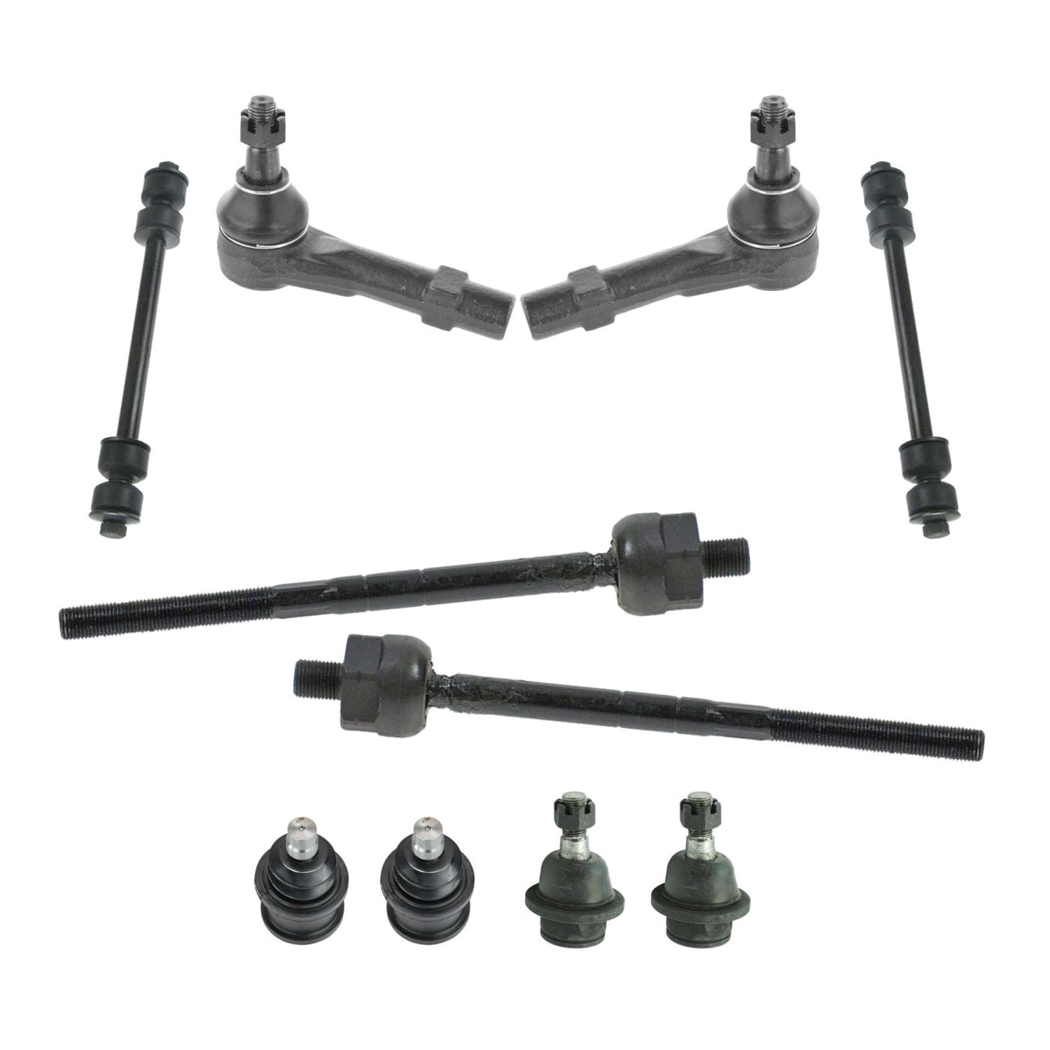 EODROMC Front Ball Joint Tie Rod End Sway Bar Steering Suspension Kit ...