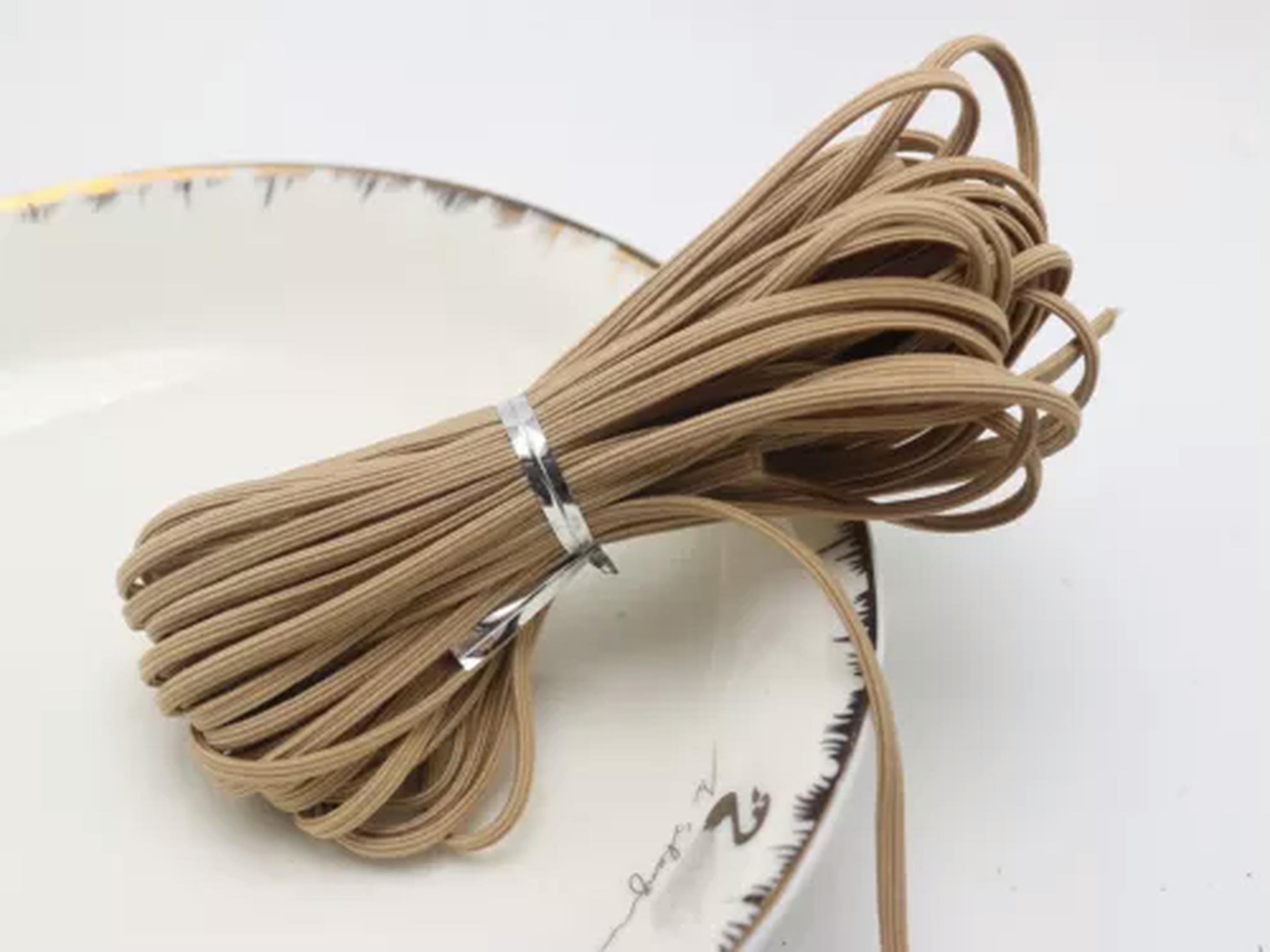 EOEMY 10 Meter Elastic Cord Stretch Thread String Flat 3mm For Sewing ...