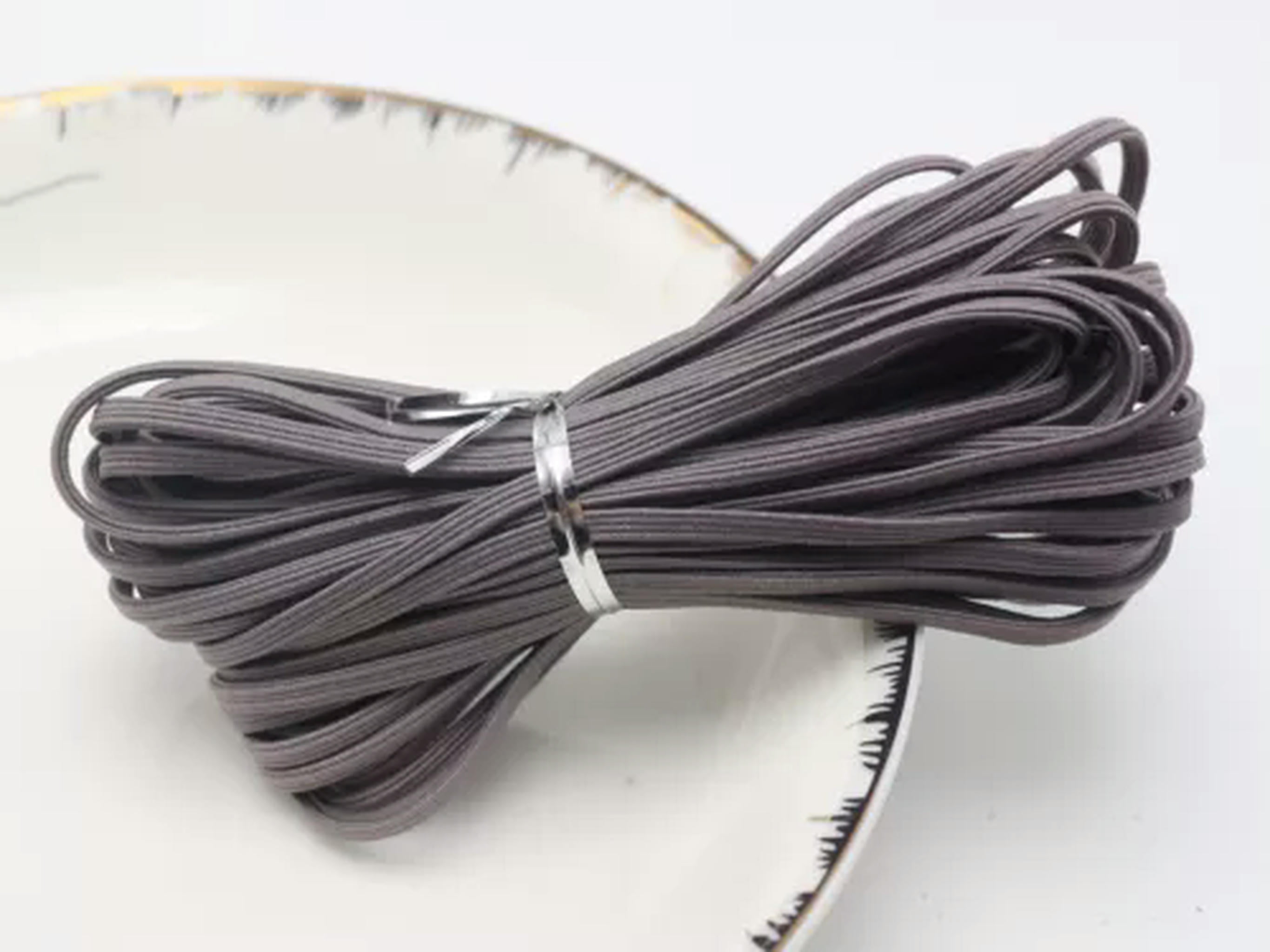 EOEMY 10 Meter Elastic Cord Stretch Thread String Flat 3mm For Sewing ...