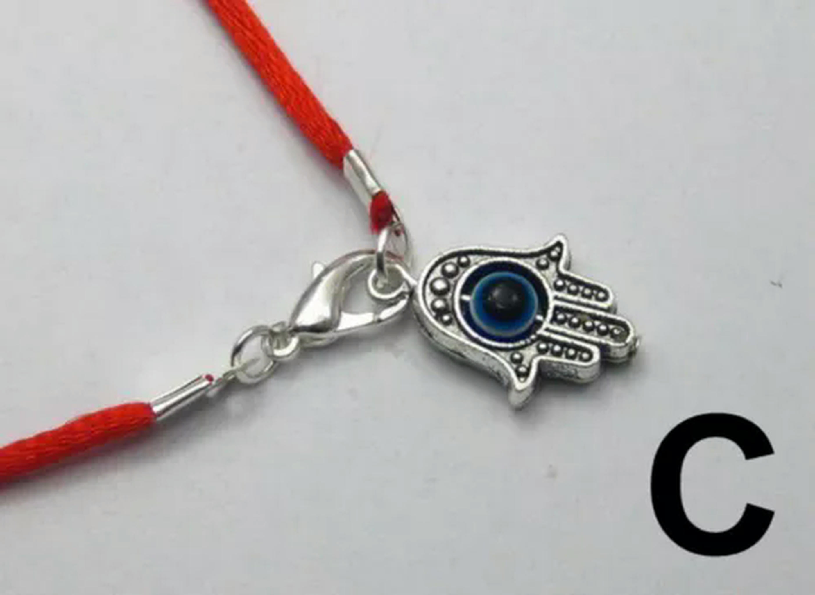 EOEMY 10 Red String Good Luck Bracelets Evil Eye Hamsa Hand "Star Of ...