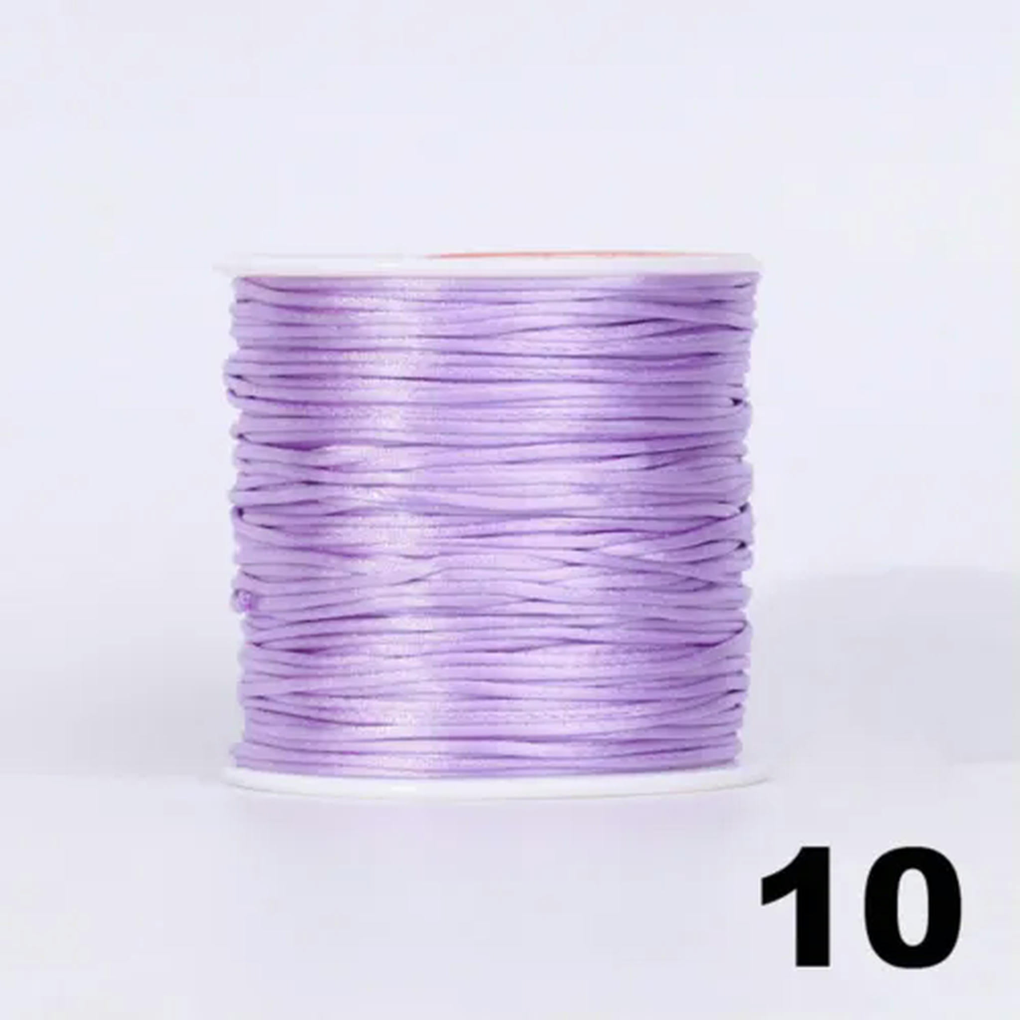 EOEMY 10 Roll 1mm Braided Macrame Satin Silk Cord Chinese Knot Nylon ...
