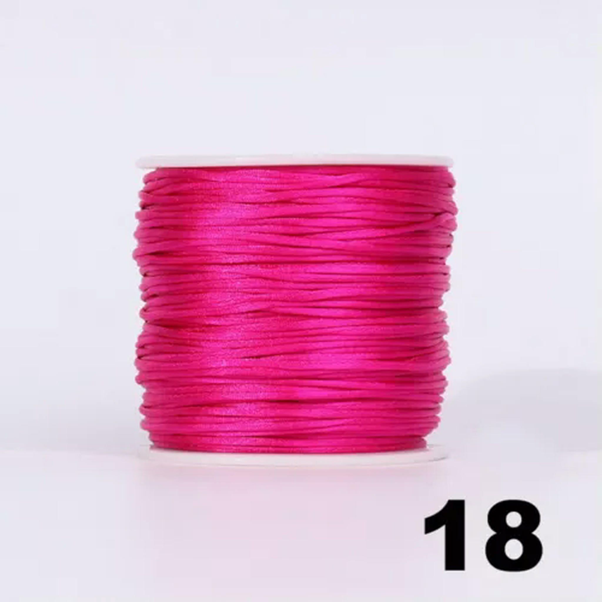 EOEMY 10 Roll 1mm Braided Macrame Satin Silk Cord Chinese Knot Nylon ...