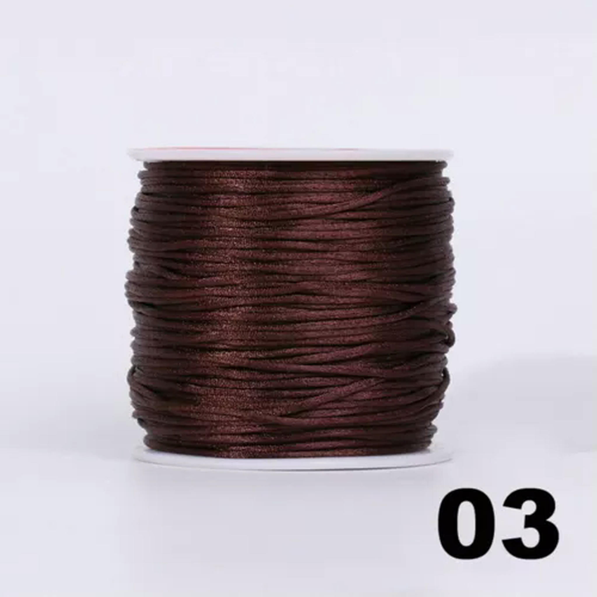 EOEMY 10 Roll 1mm Braided Macrame Satin Silk Cord Chinese Knot Nylon ...