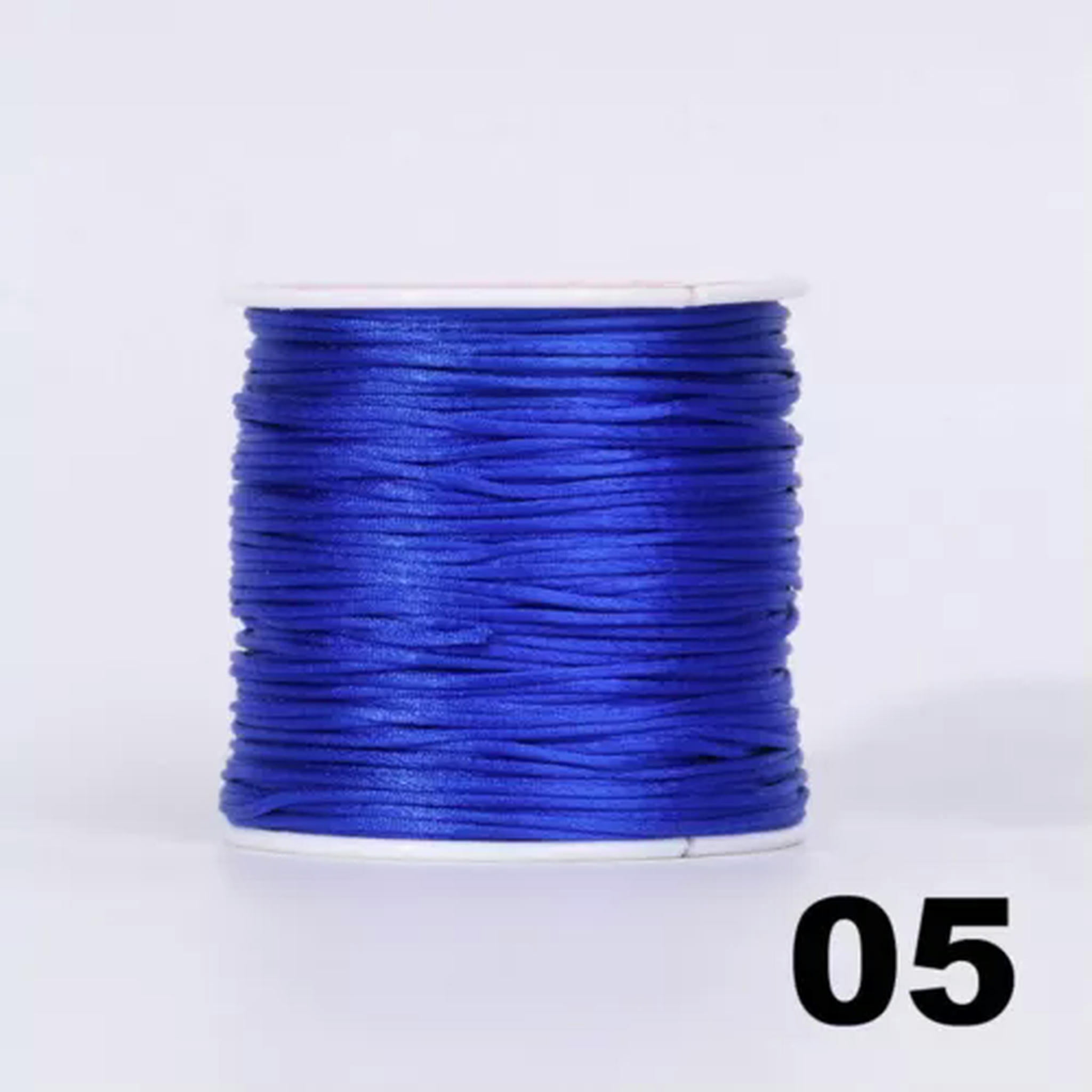 EOEMY 10 Roll 1mm Braided Macrame Satin Silk Cord Chinese Knot Nylon ...