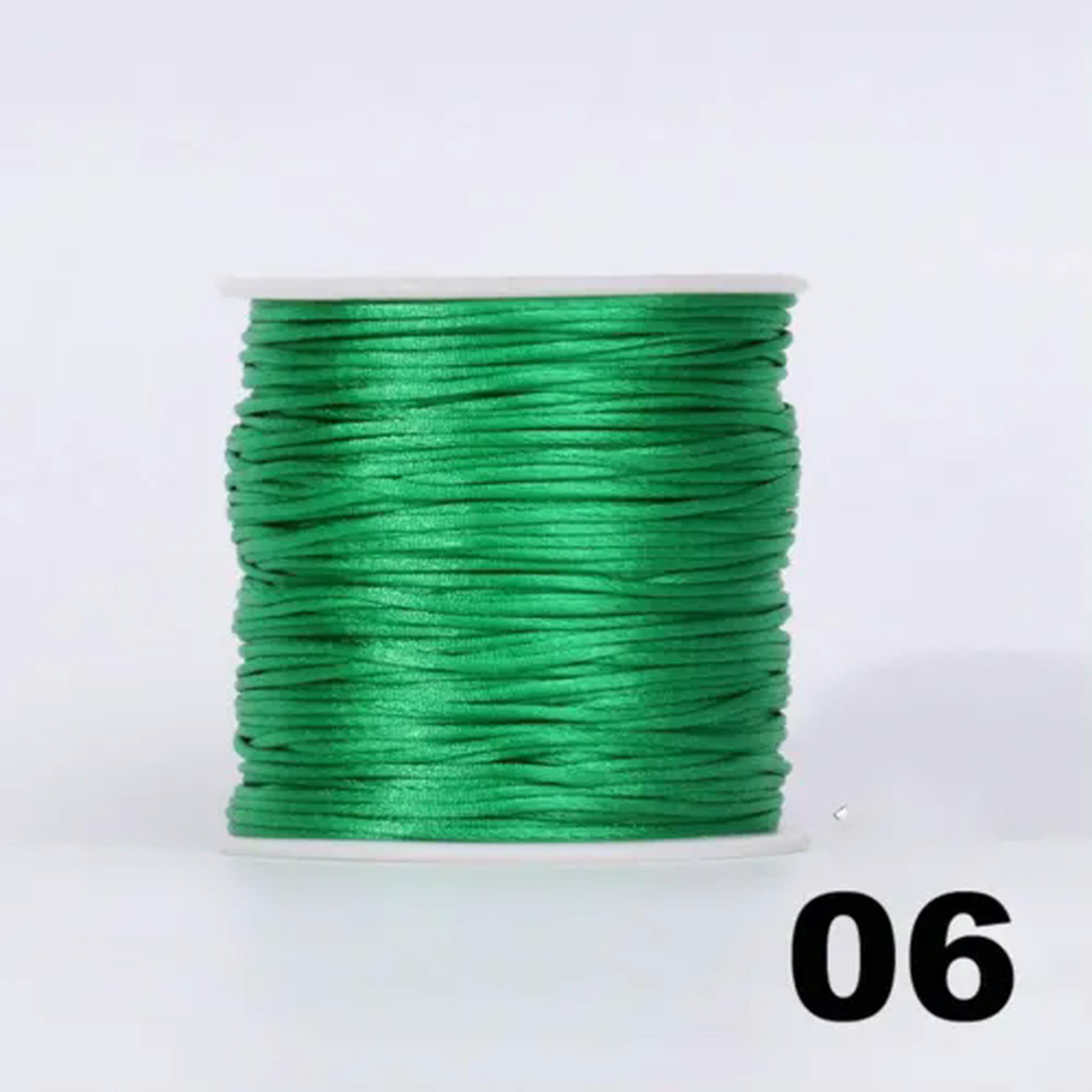 EOEMY 10 Roll 1mm Braided Macrame Satin Silk Cord Chinese Knot Nylon ...