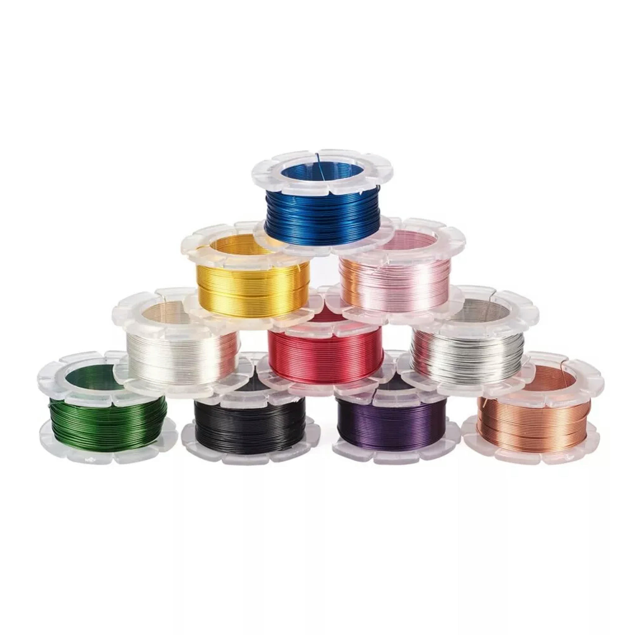 EOEMY 10 Rolls 0.5mm Copper Craft Wire Craft Beading Wire For Bracelet ...