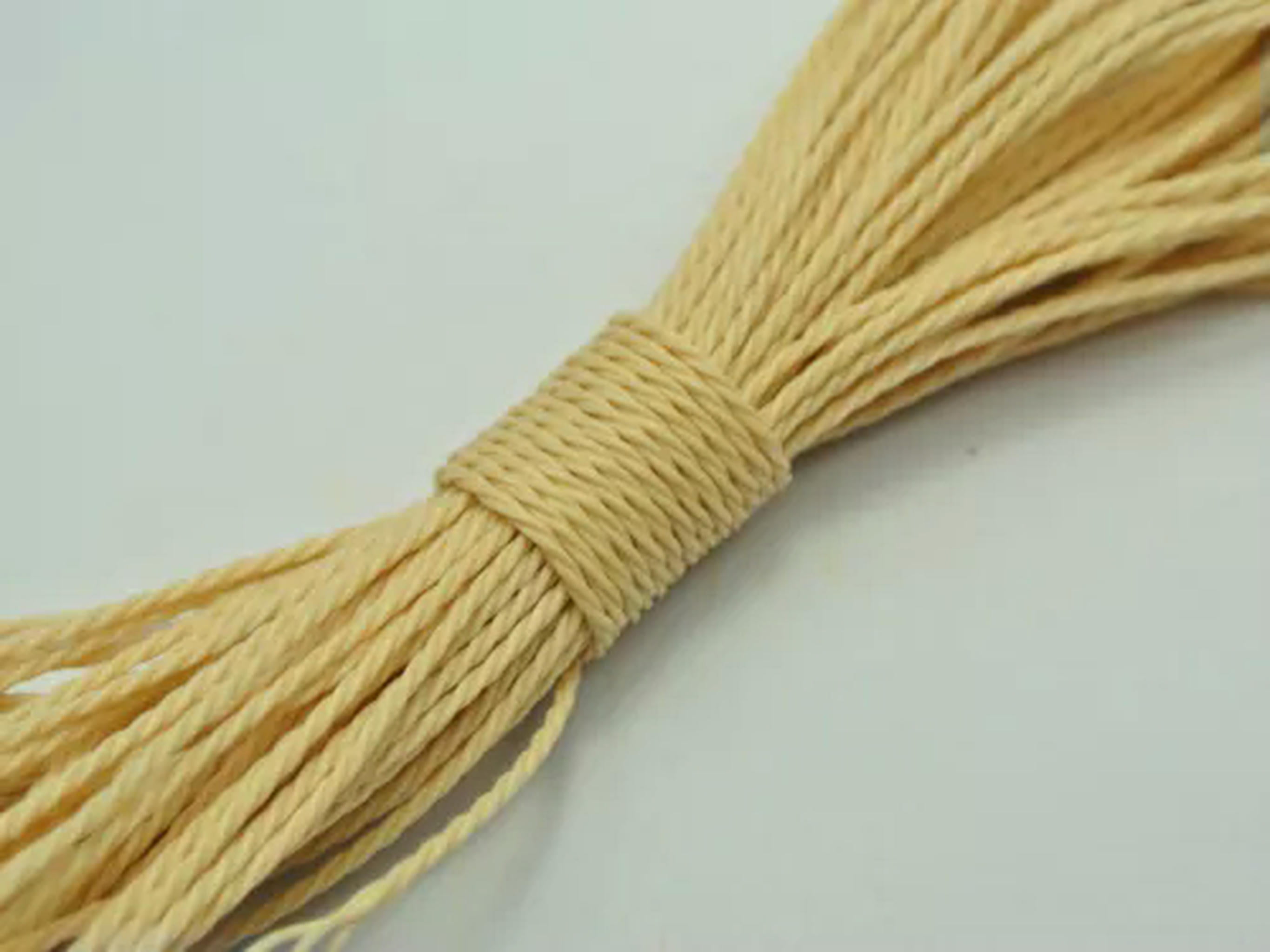EOEMY 100 Meters Waxed Polyester Twisted Cord 1mm Macrame String Linen ...