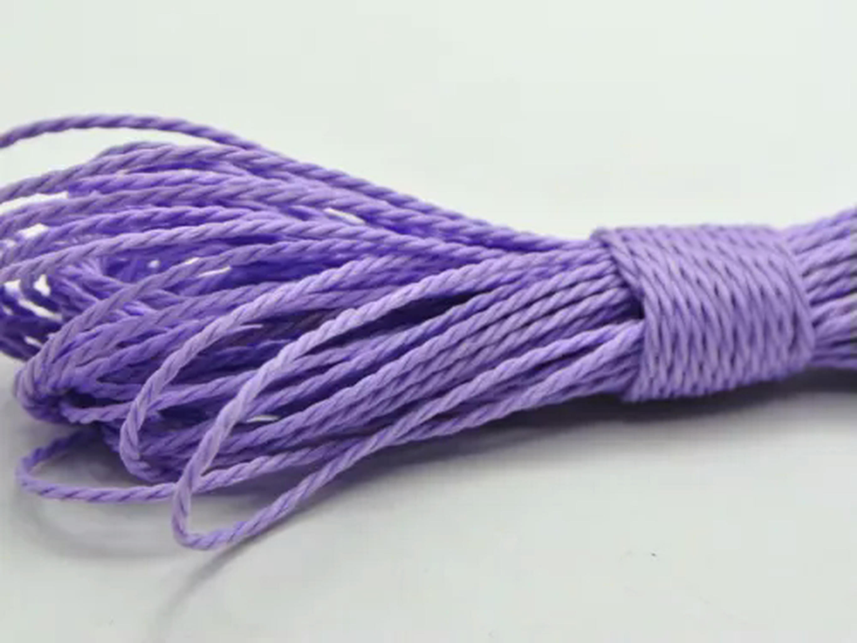 EOEMY 100 Meters Waxed Polyester Twisted Cord 1mm Macrame String Linen ...