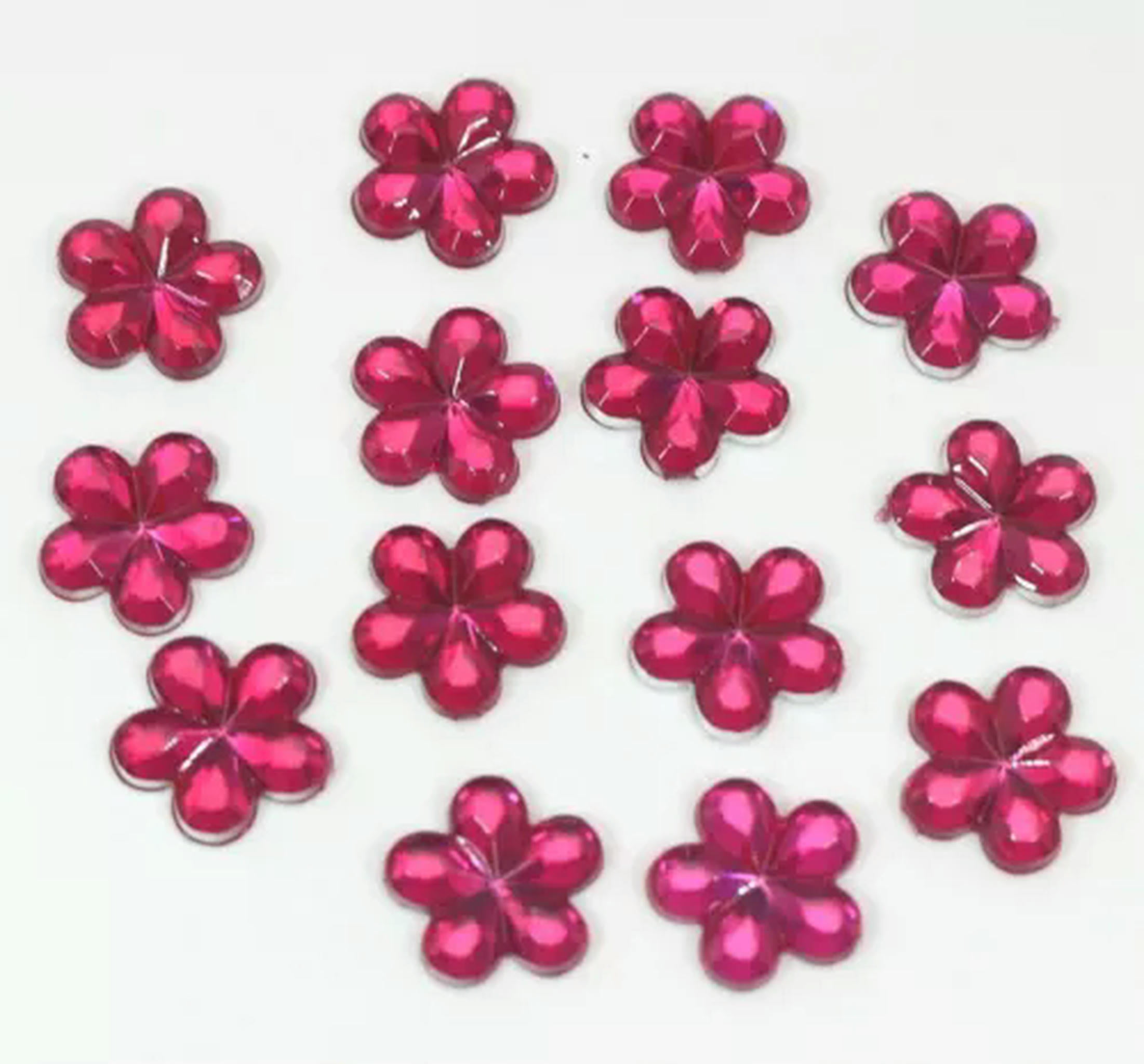 EOEMY 1000 Flatback Flower Rhinestone Gems 6mm Cabachons Embellishments ...