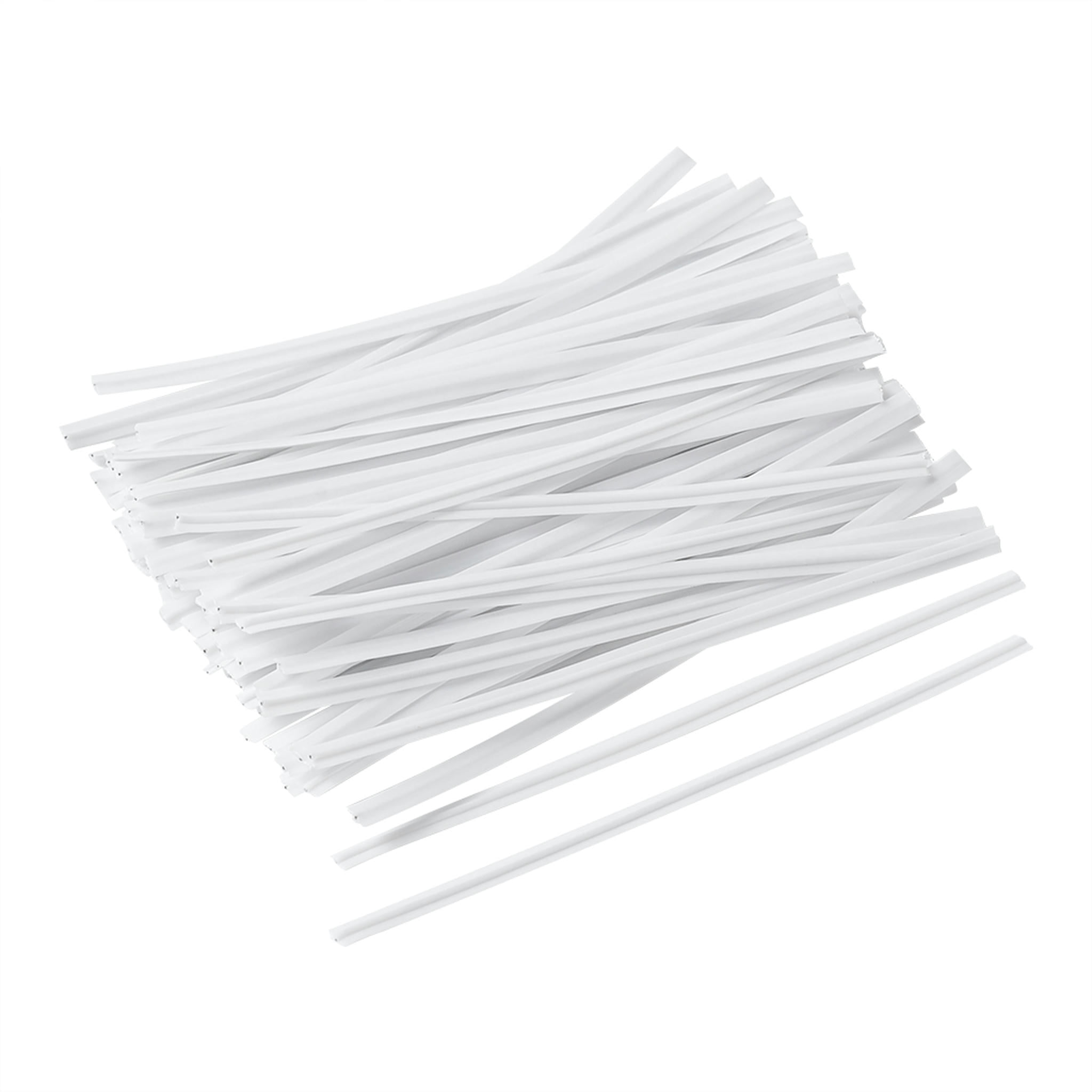 EOEMY 100Pcs Pe Bendable Flexible Wire Galvanized Iron Wire Single Core ...