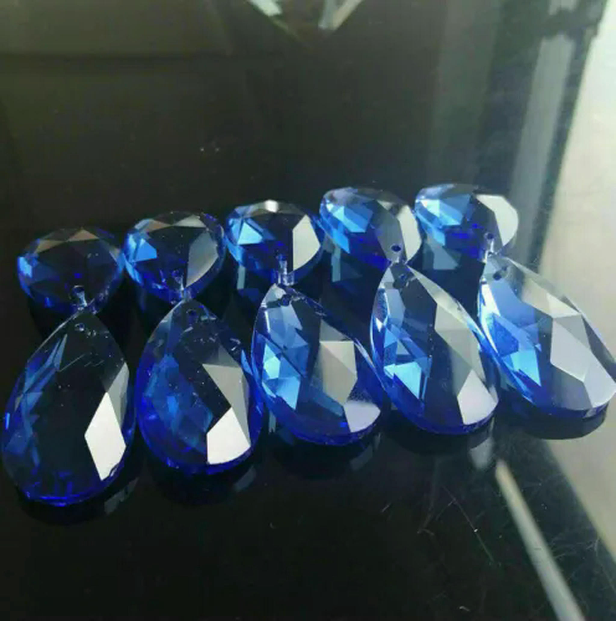 EOEMY 10Pc Colorful Angel Tears Crystal Feng Shui Faceted Prism Crystal ...