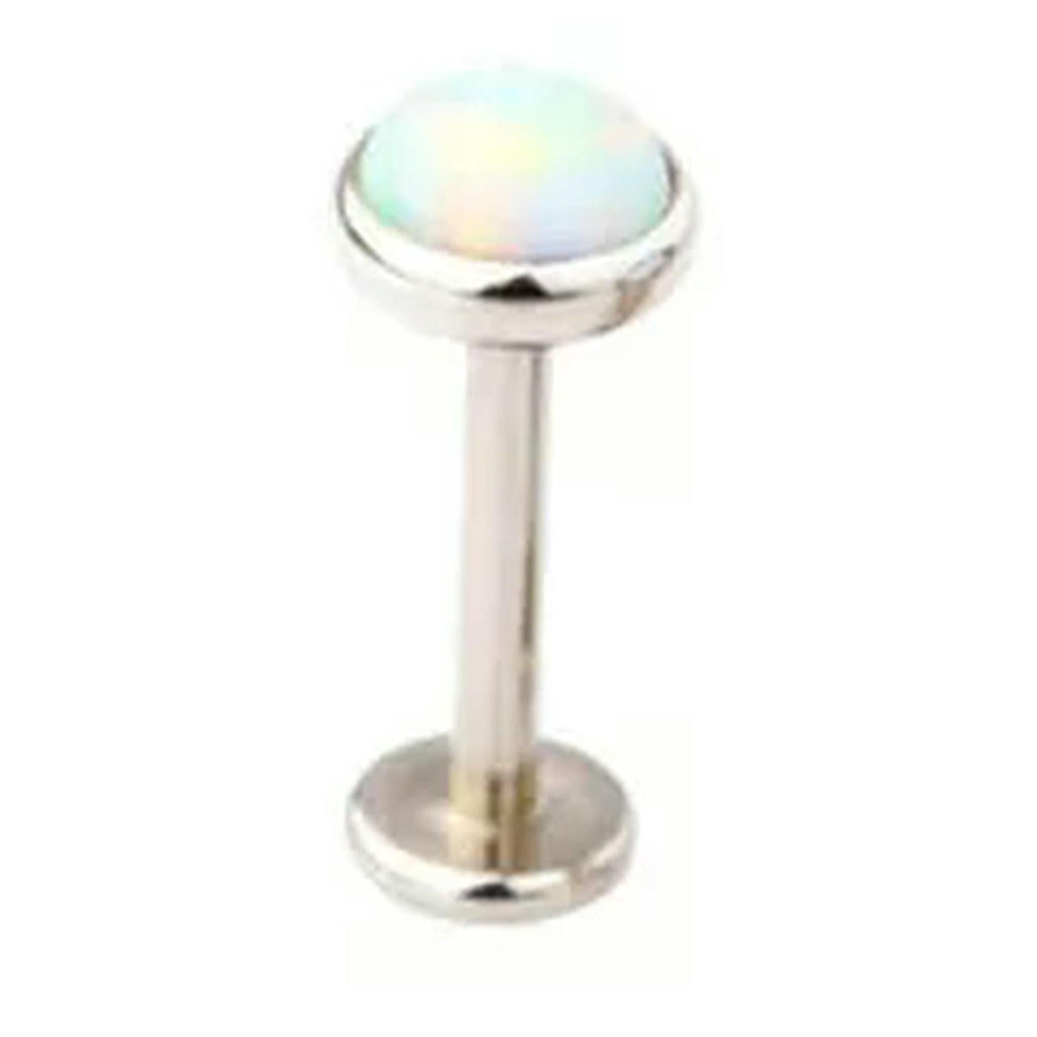 EOEMY 1Pcs Opal Lip Bar Ring Internally Threaded Ear Tragus Cartilage ...