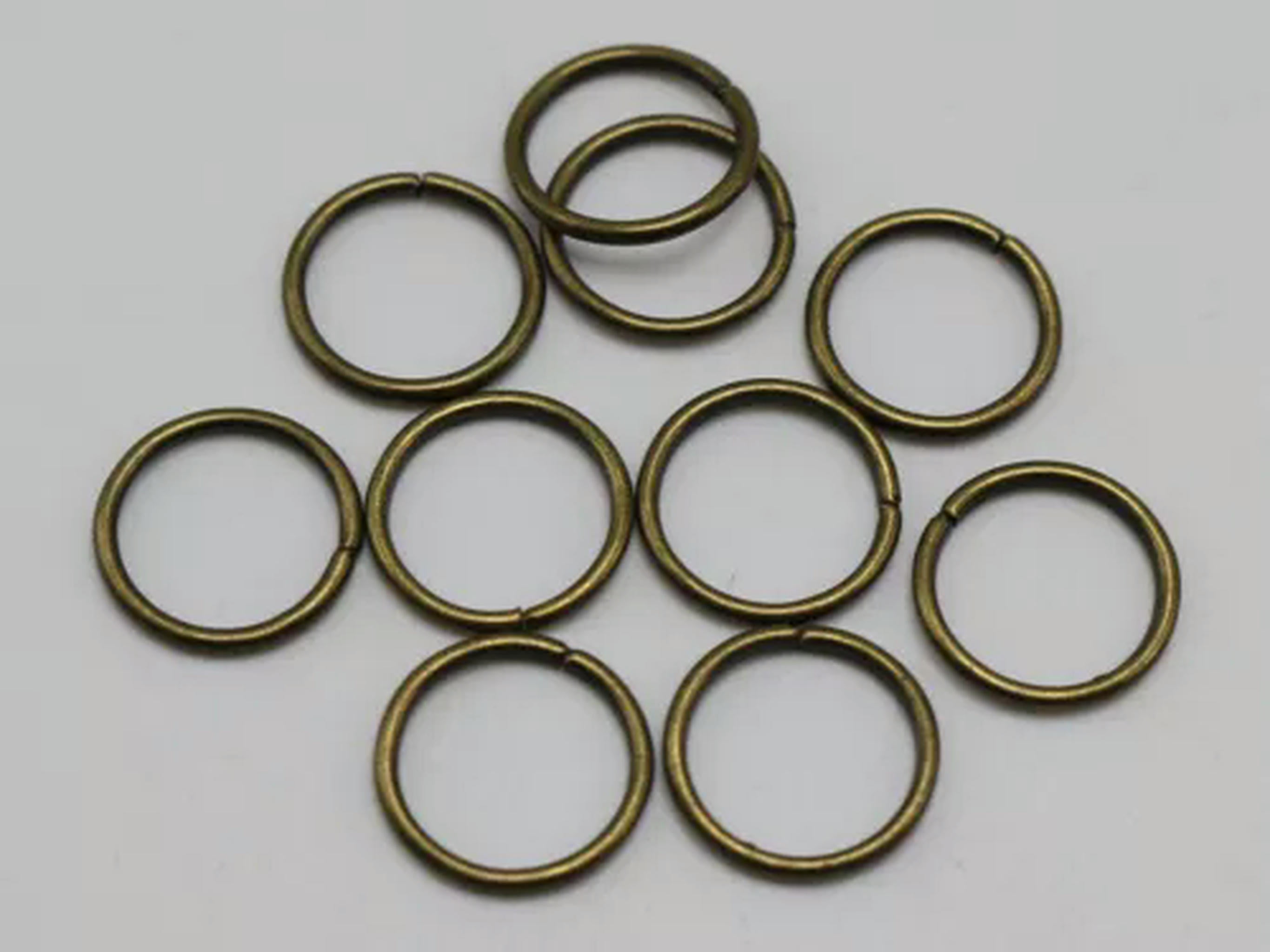 EOEMY 200 Metal Open Jump Ring 12X1.2mm Round Loop O-Ring Link ...