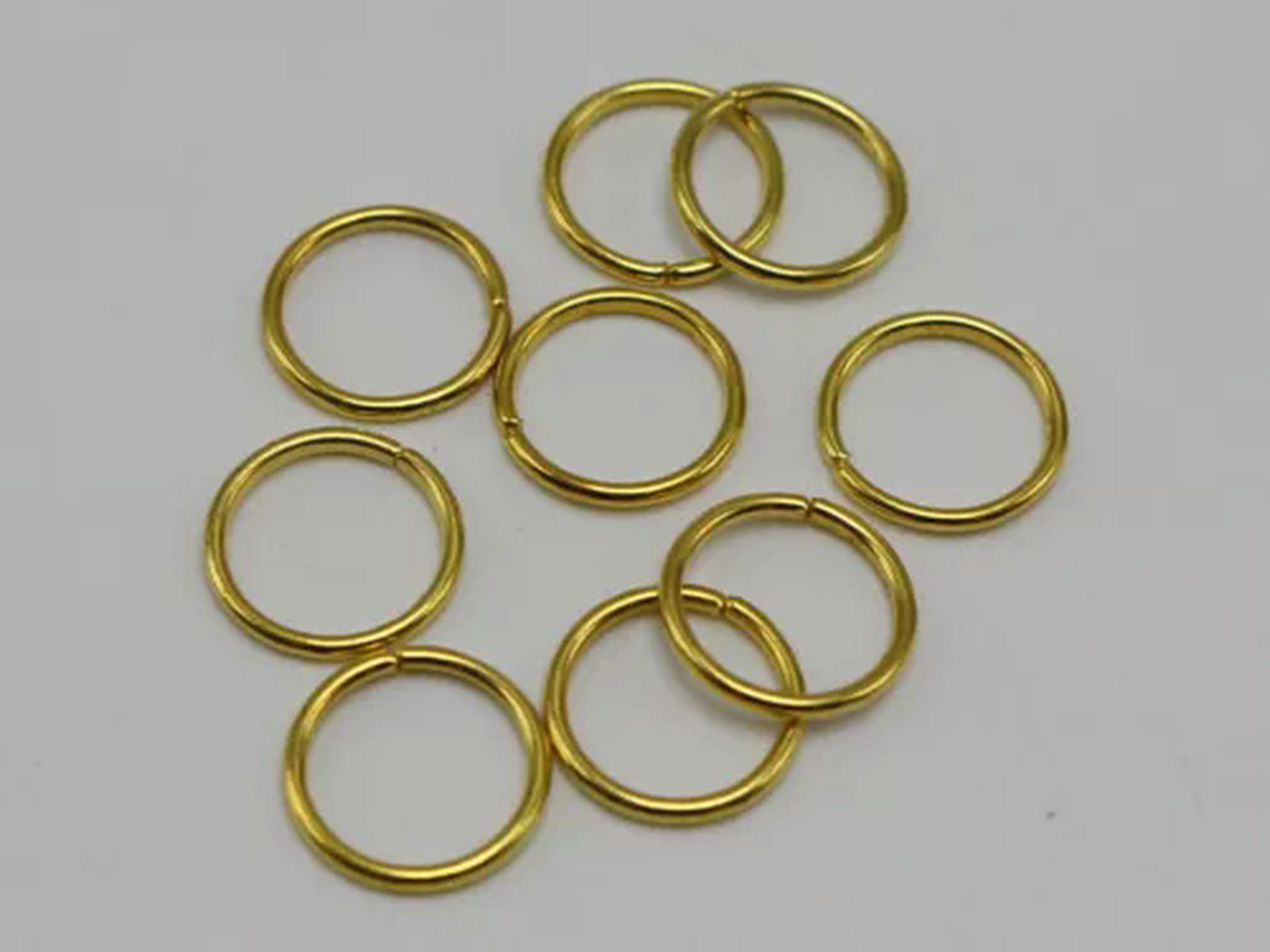 EOEMY 200 Metal Open Jump Ring 12X1.2mm Round Loop O-Ring Link ...
