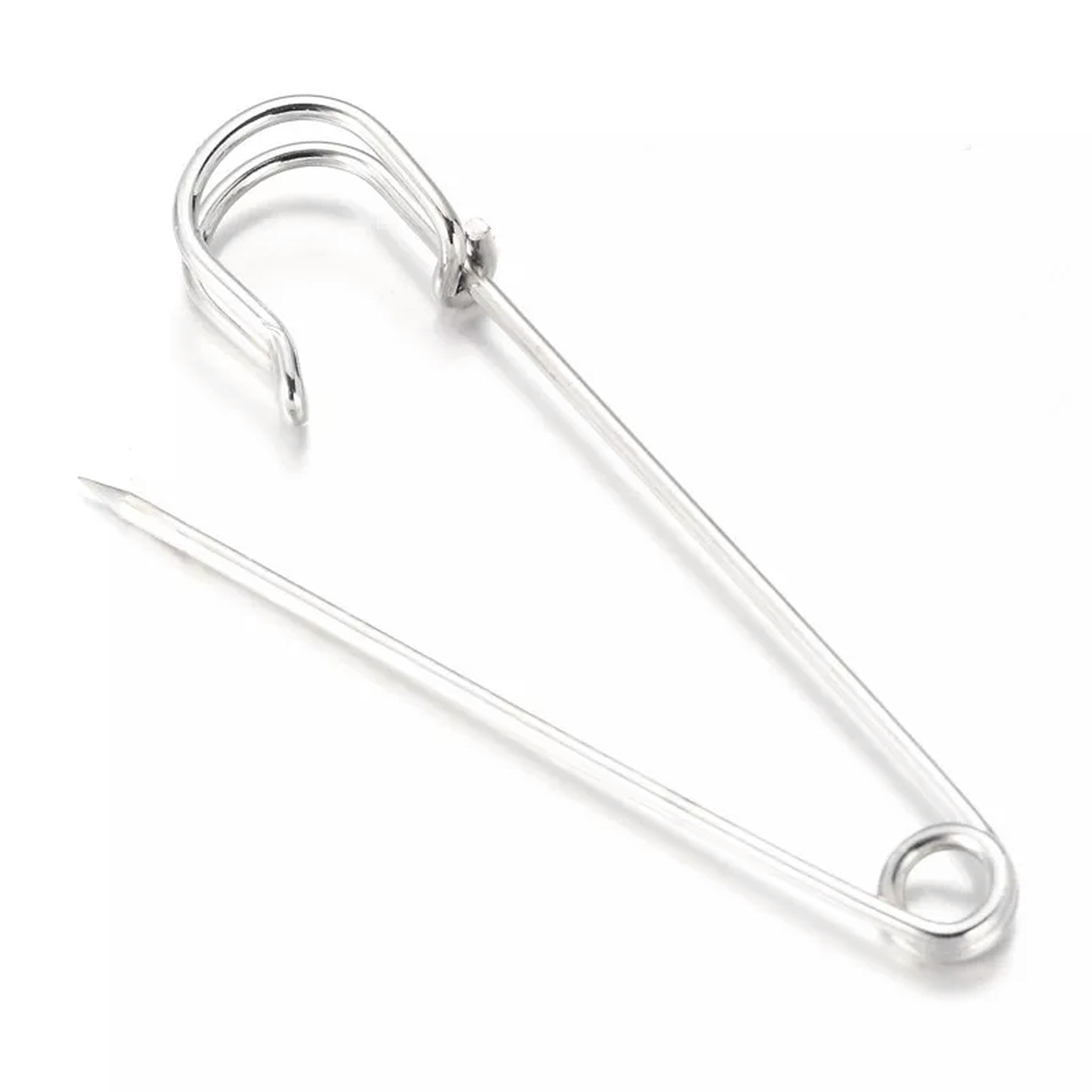 EOEMY 20Pcs Platinum Tone Iron Large Kilt Pins No Loop Safety Brooch ...