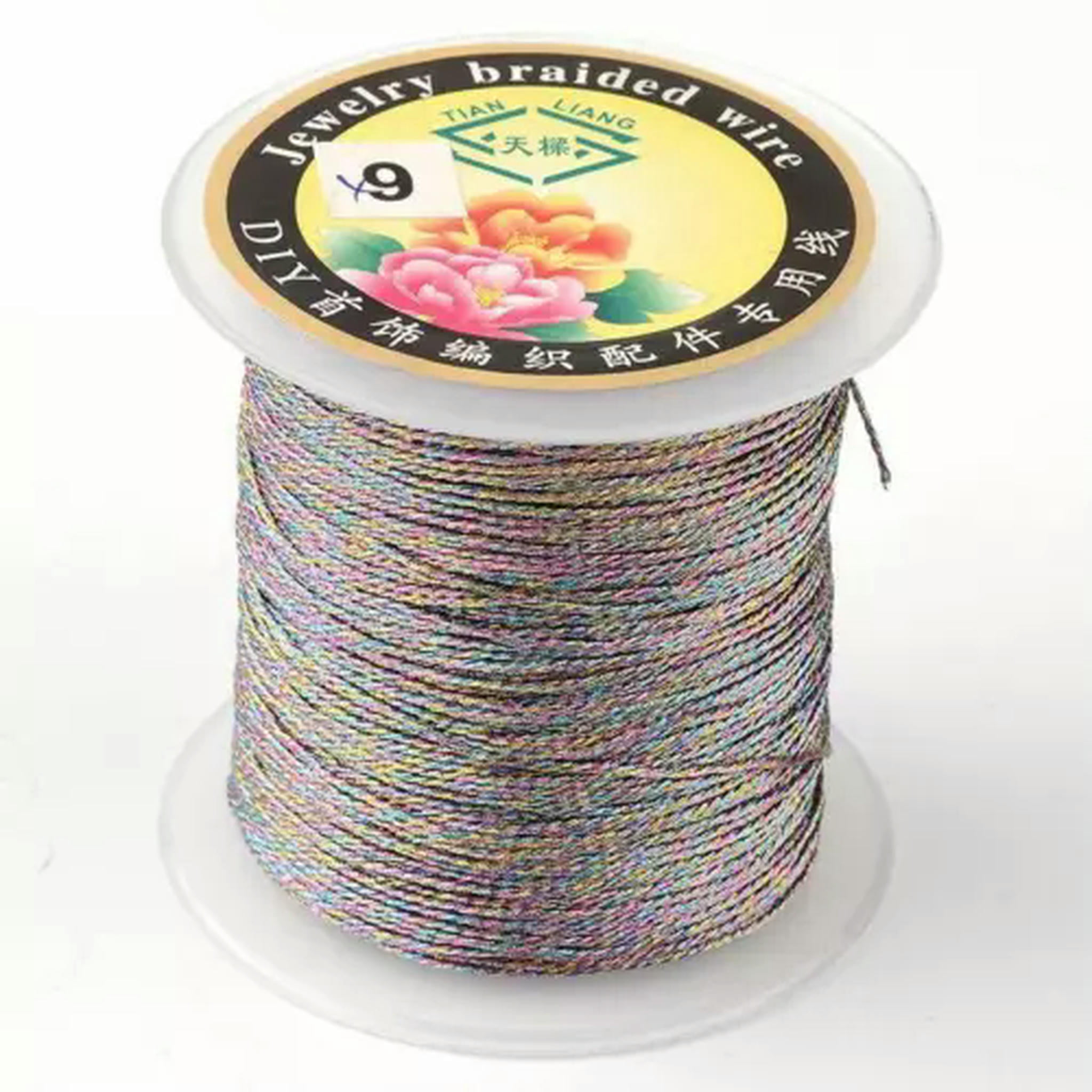 EOEMY 3 Roll 9-Ply Round Metallic Cord Tinsel String Rope For ...