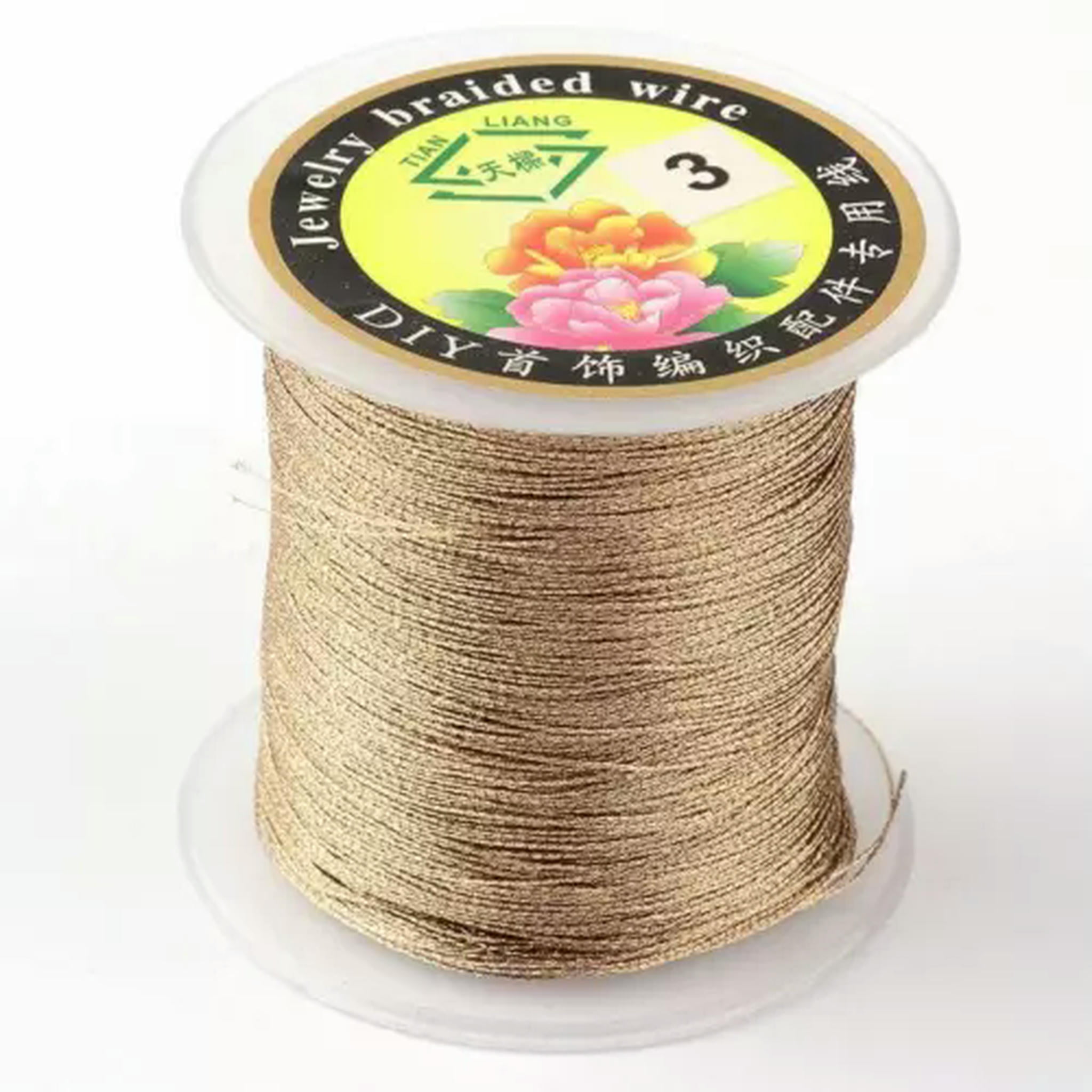 EOEMY 3 Roll 9-Ply Round Metallic Cord Tinsel String Rope For ...