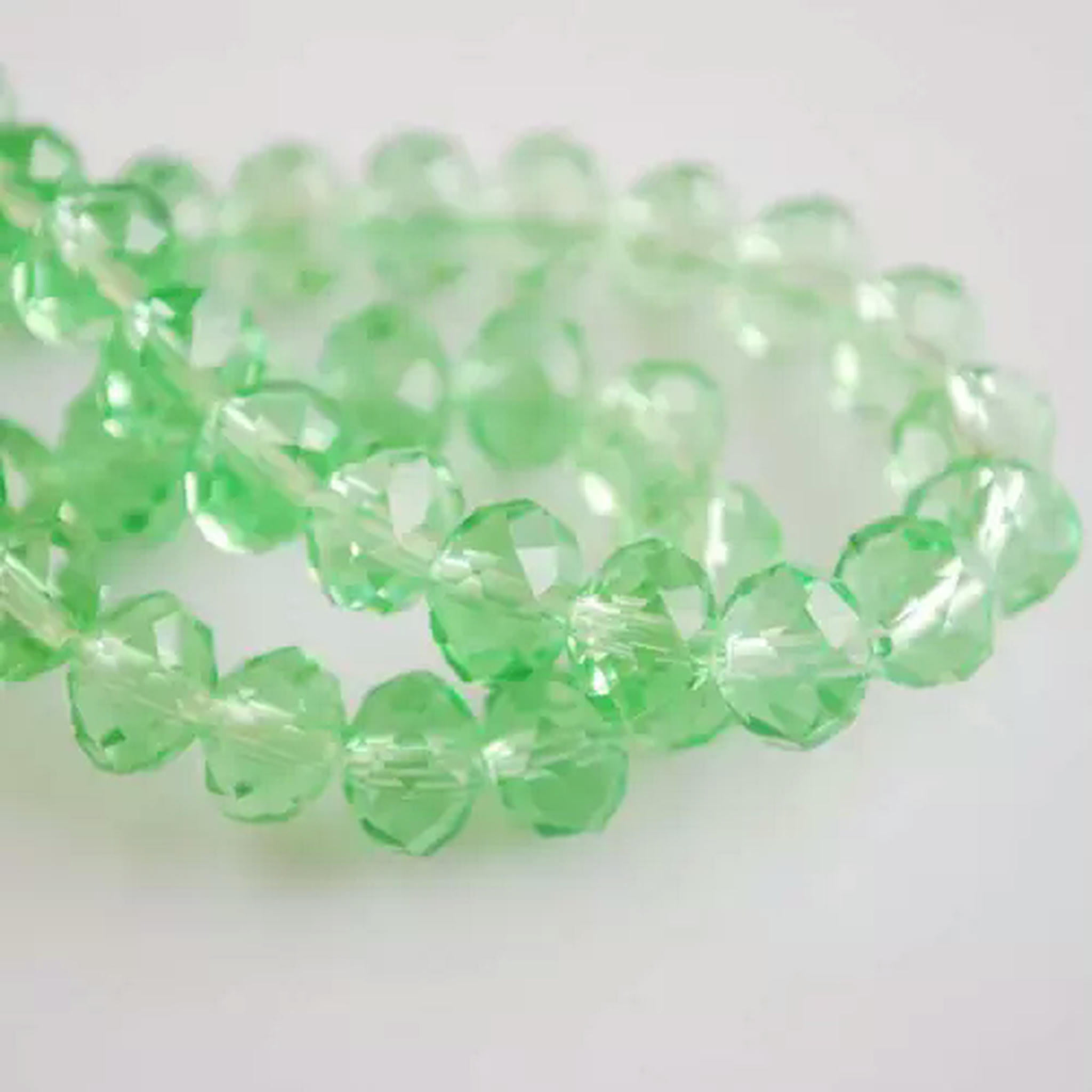 EOEMY 3mm 4mm 6mm 8mm 10mm 12mm Rondelle Faceted Crystal Glass Loose ...