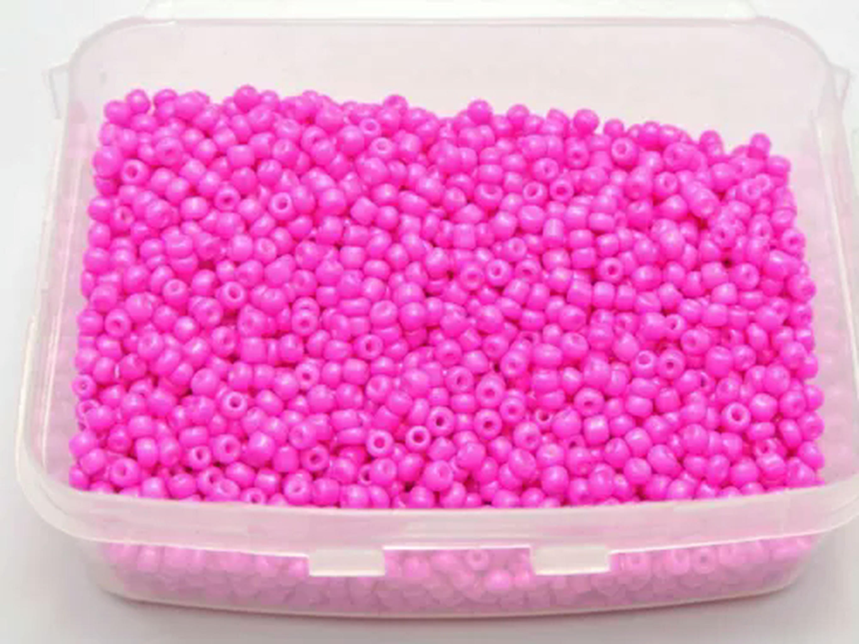 EOEMY 4 Boxs Of 5000 Neon Color Glass Opaque Beads 2mm (10/0) Pick Your ...
