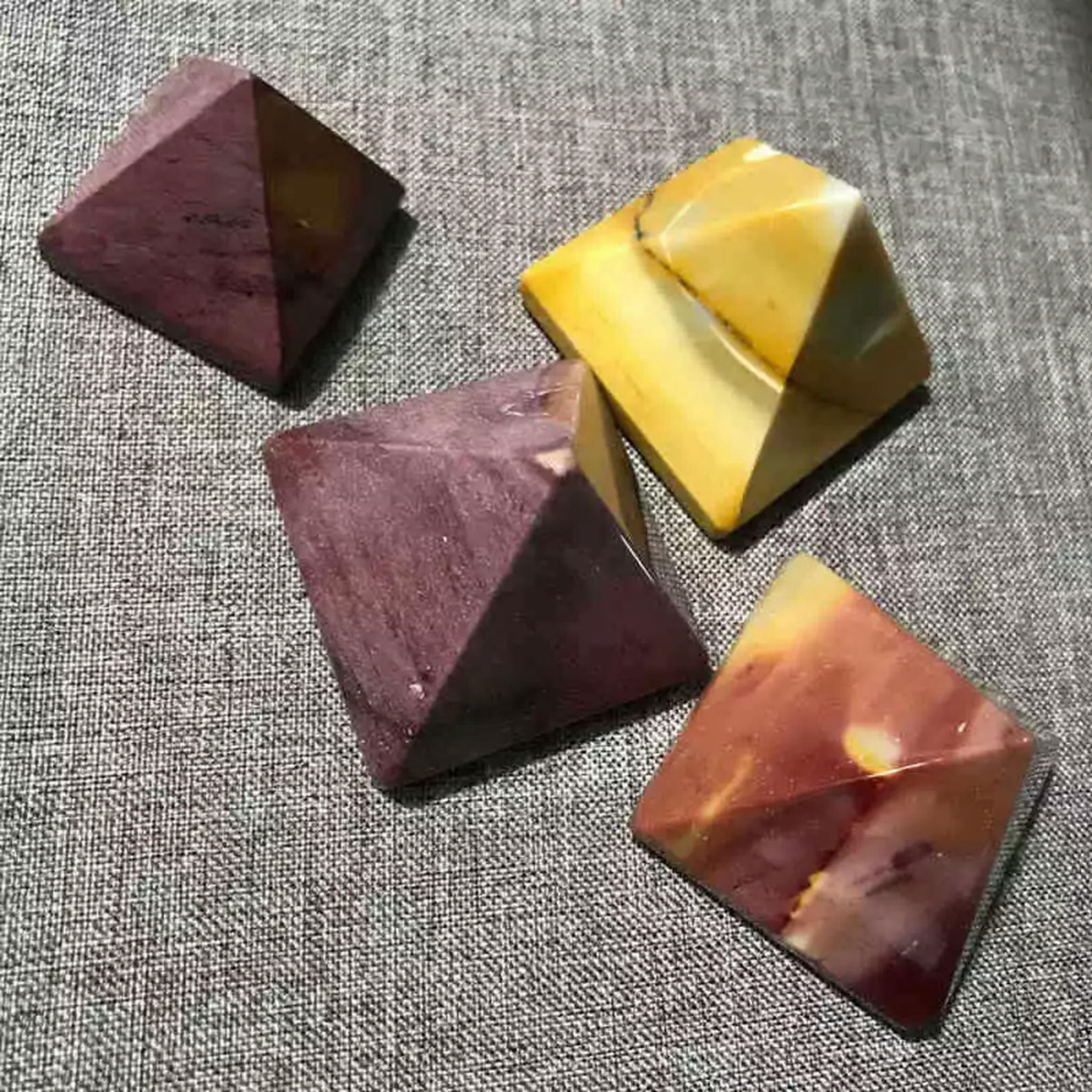EOEMY 5Pcs Natural Mookaite Jasper Quartz Crystal Egypt Healing Tower ...