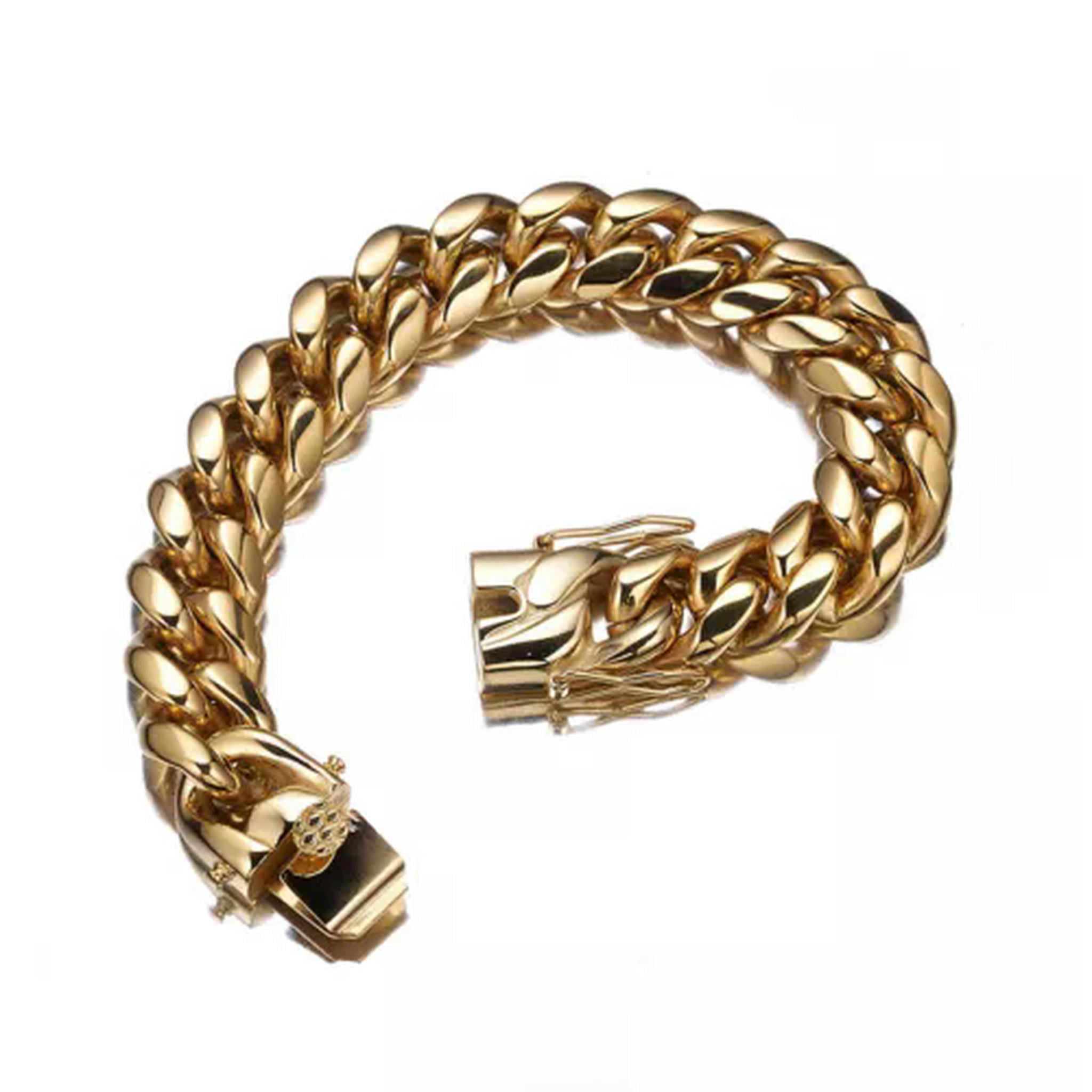 EOEMY 6mm-18mm New Womens Men'S Miami Curb Cuban Chain Bracelet ...