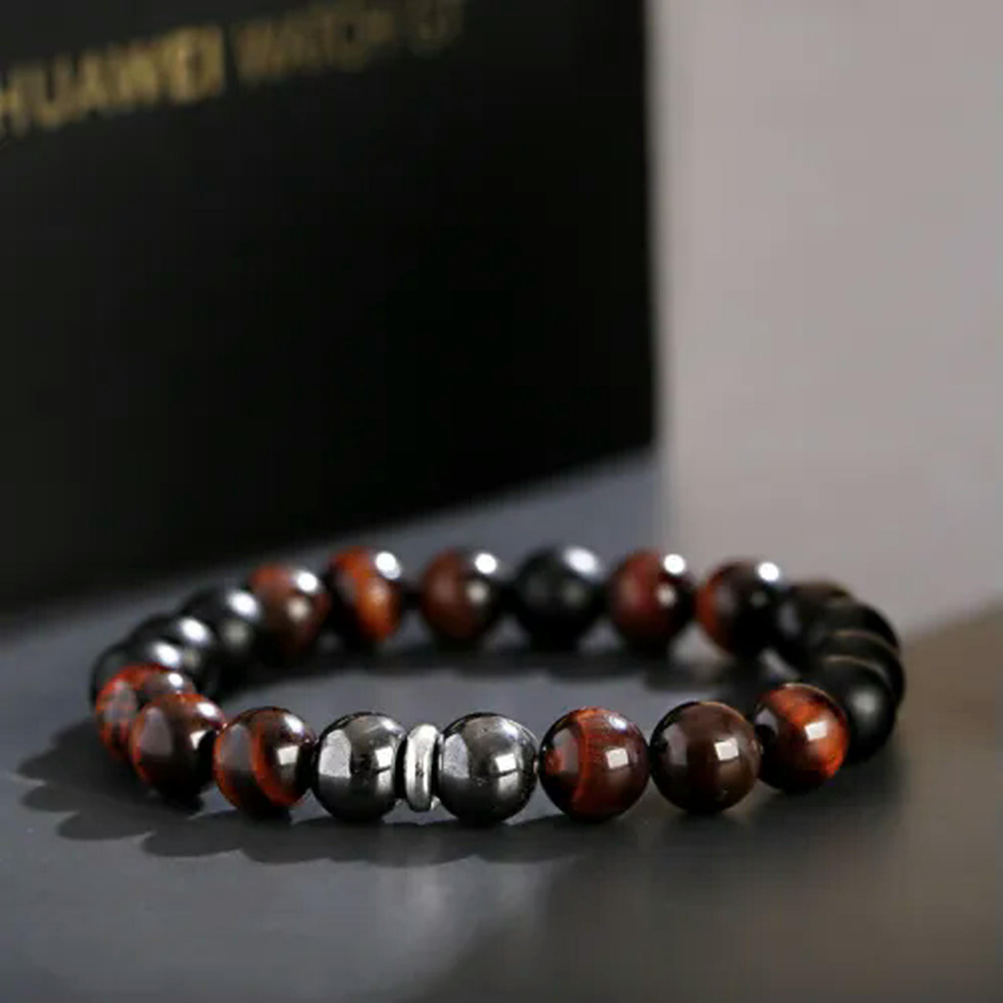 EOEMY 7 Chakra Healing Tiger Eye Natural Stone Yoga Energy Beads ...