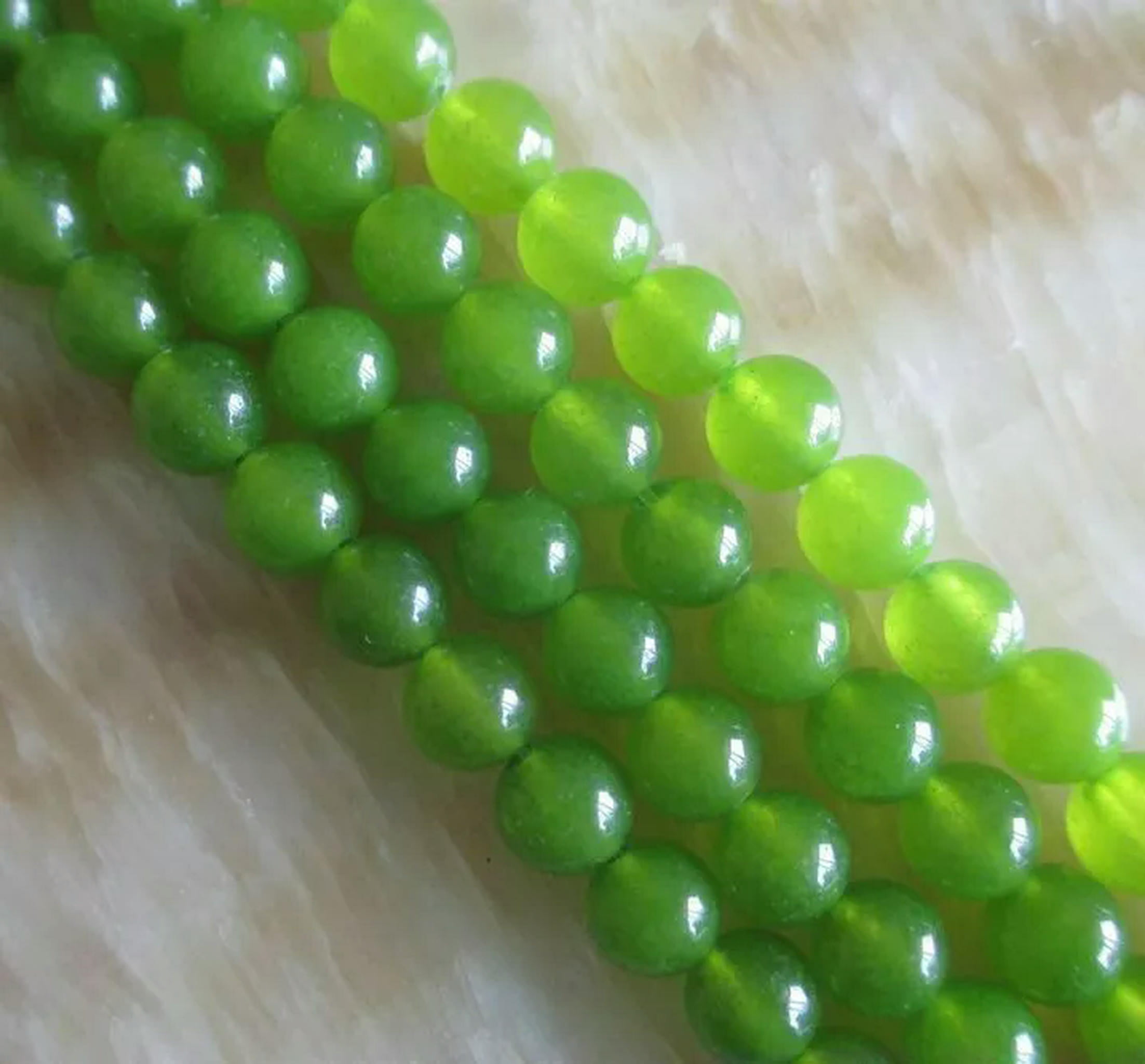 EOEMY 8mm Green Round Ruby Gemstones Loose Beads 15"##Hl706 - Walmart.com