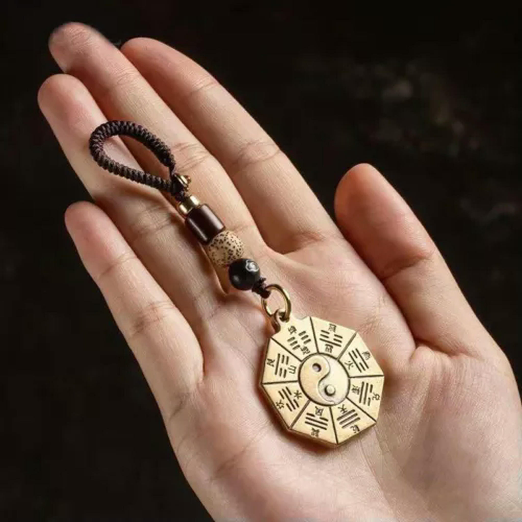 EOEMY Artifact Taoist Eight Diagrams Yin And Yang Amulet Pendant ...