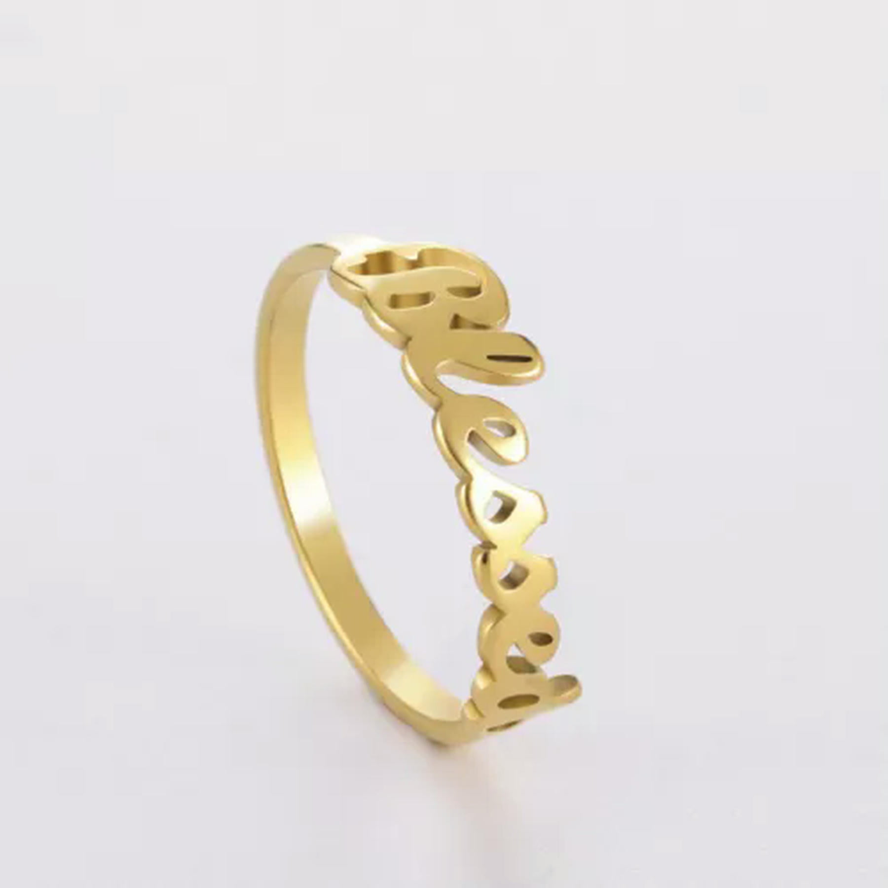 EOEMY Blessed Ring Supernatural Amulet God Bless Stainless Steel Rings ...