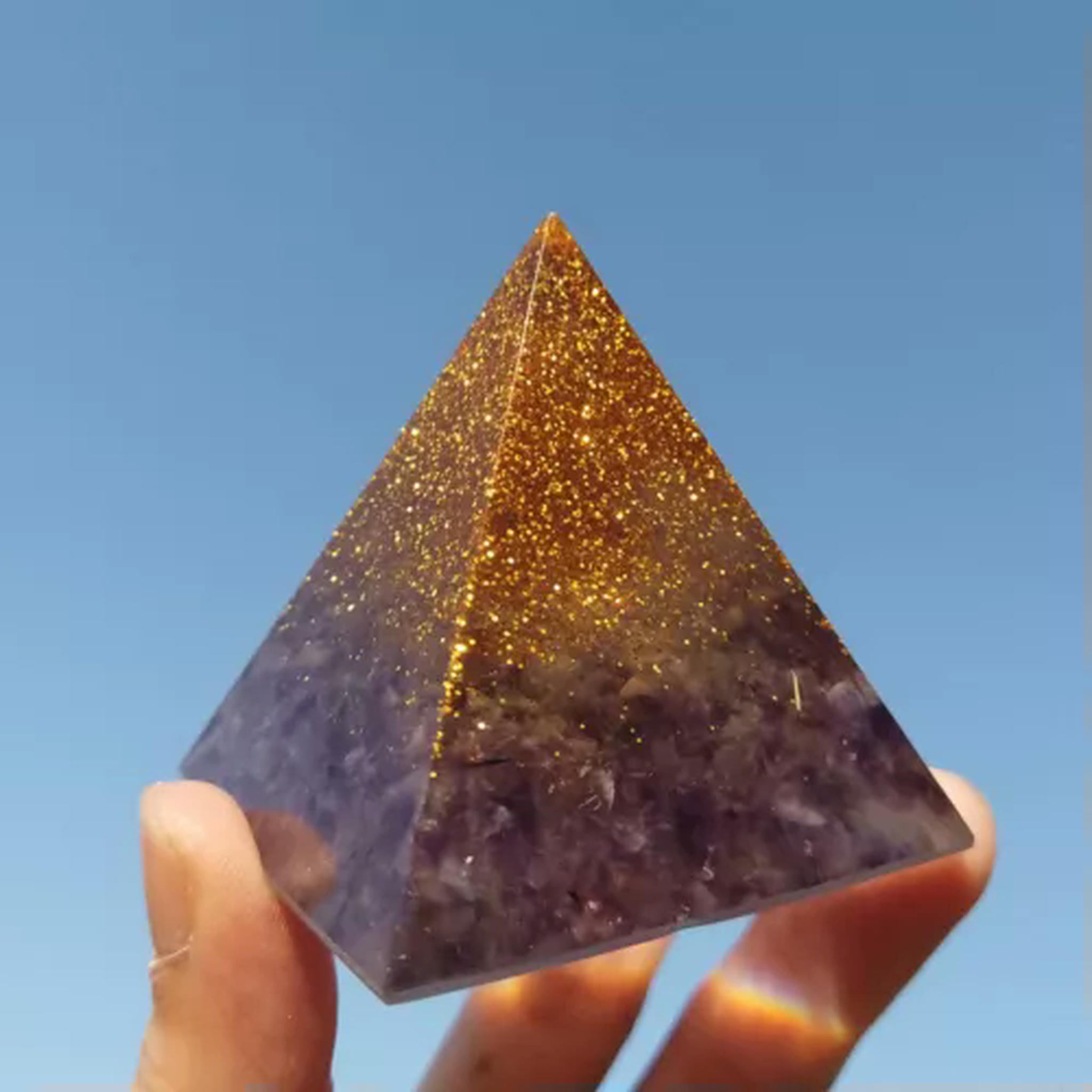 EOEMY Chakra Orgone Pyramid Crystal Energy Generator Protection Reiki ...