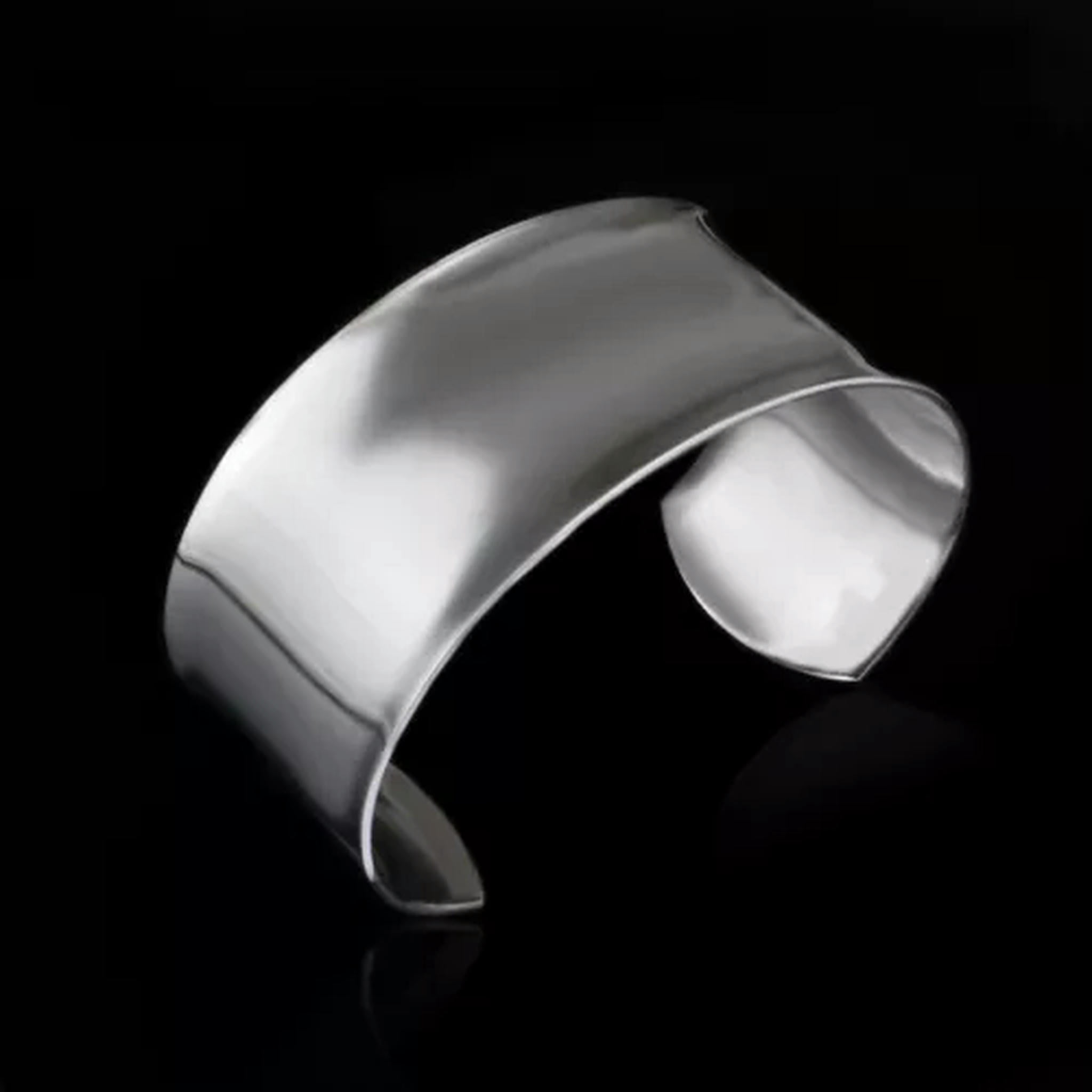 Cool Silver Wide Cuff Bracelet Images