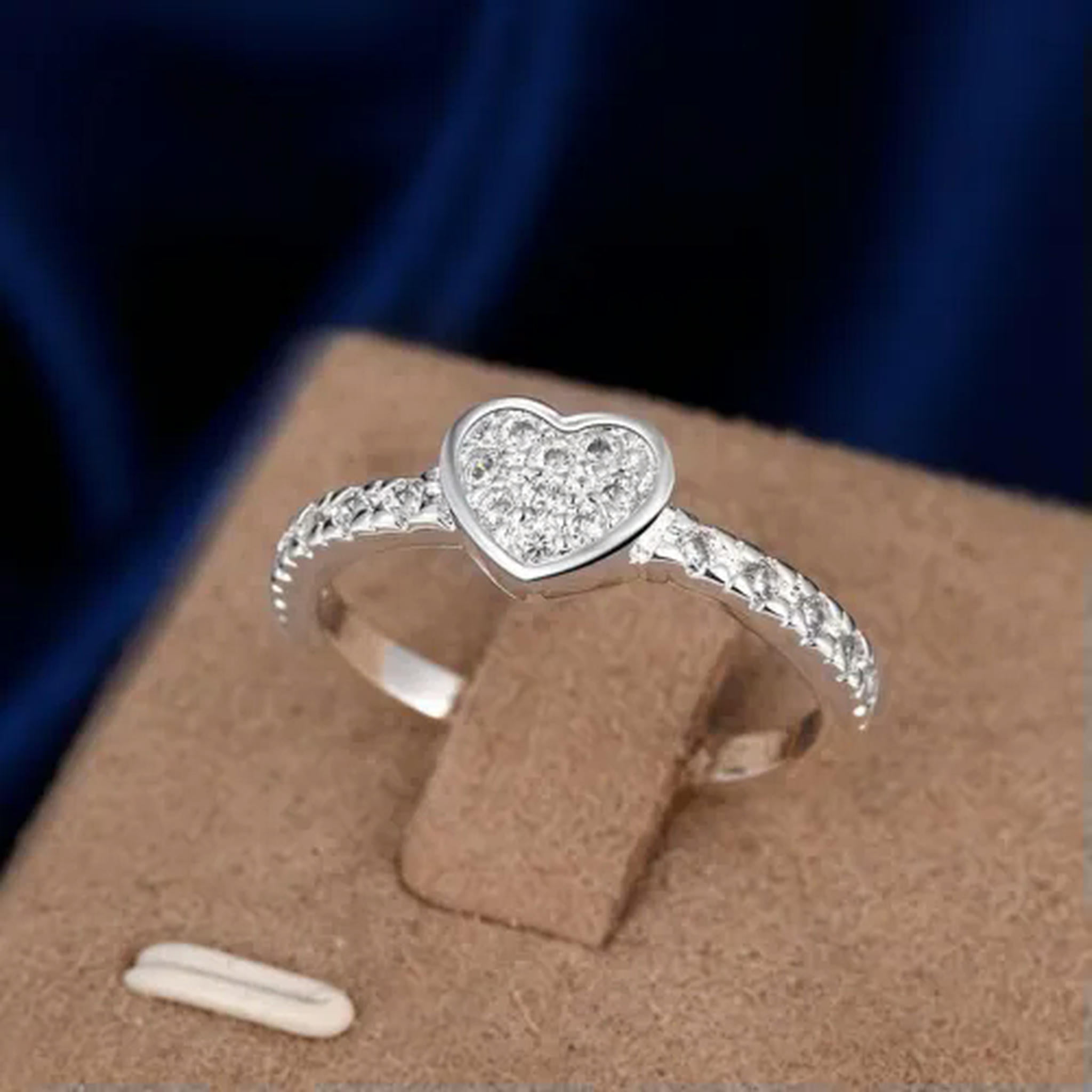 EOEMY Fashion 925 Sterling Solid Silver Jewelry Women Men Heart Ring ...
