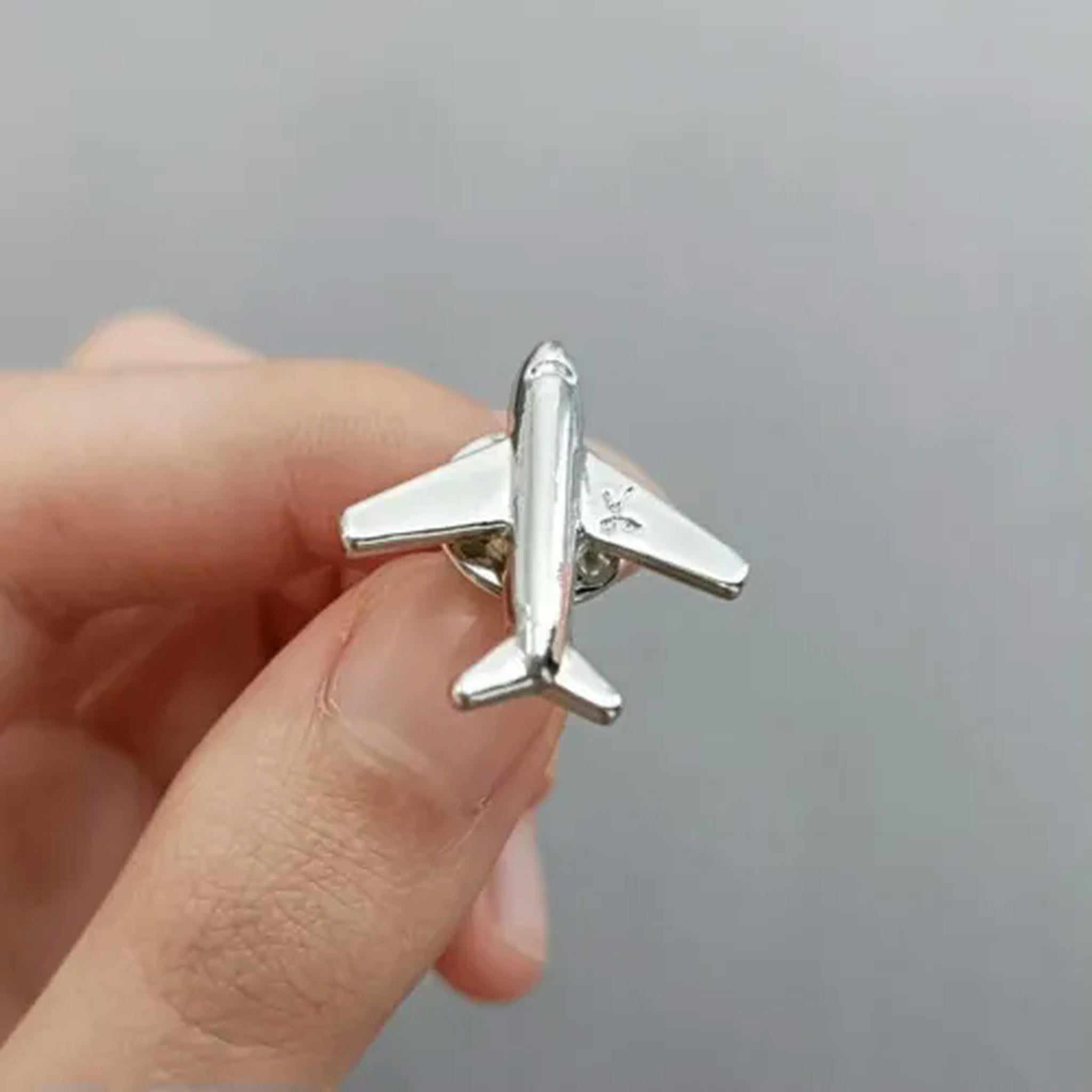 EOEMY Fashion Small Enamel Cartoon Airplane Plane Brooch Pin Collar ...