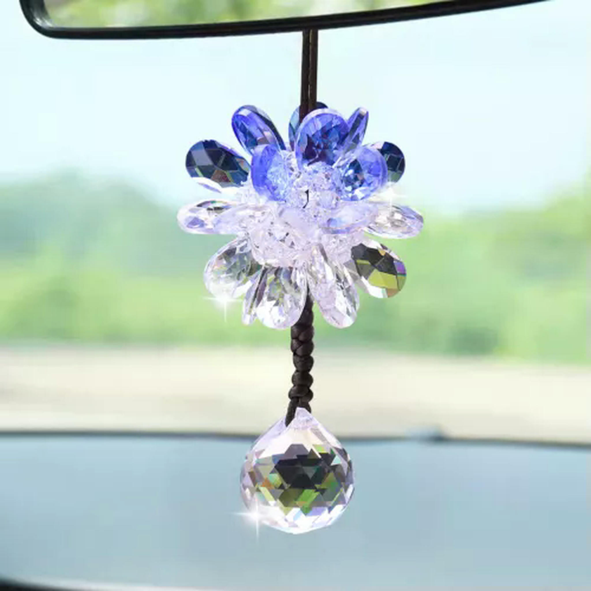 EOEMY Fengshui Faceted Angel Tear + Prism Ball Suncatcher Chandelier ...