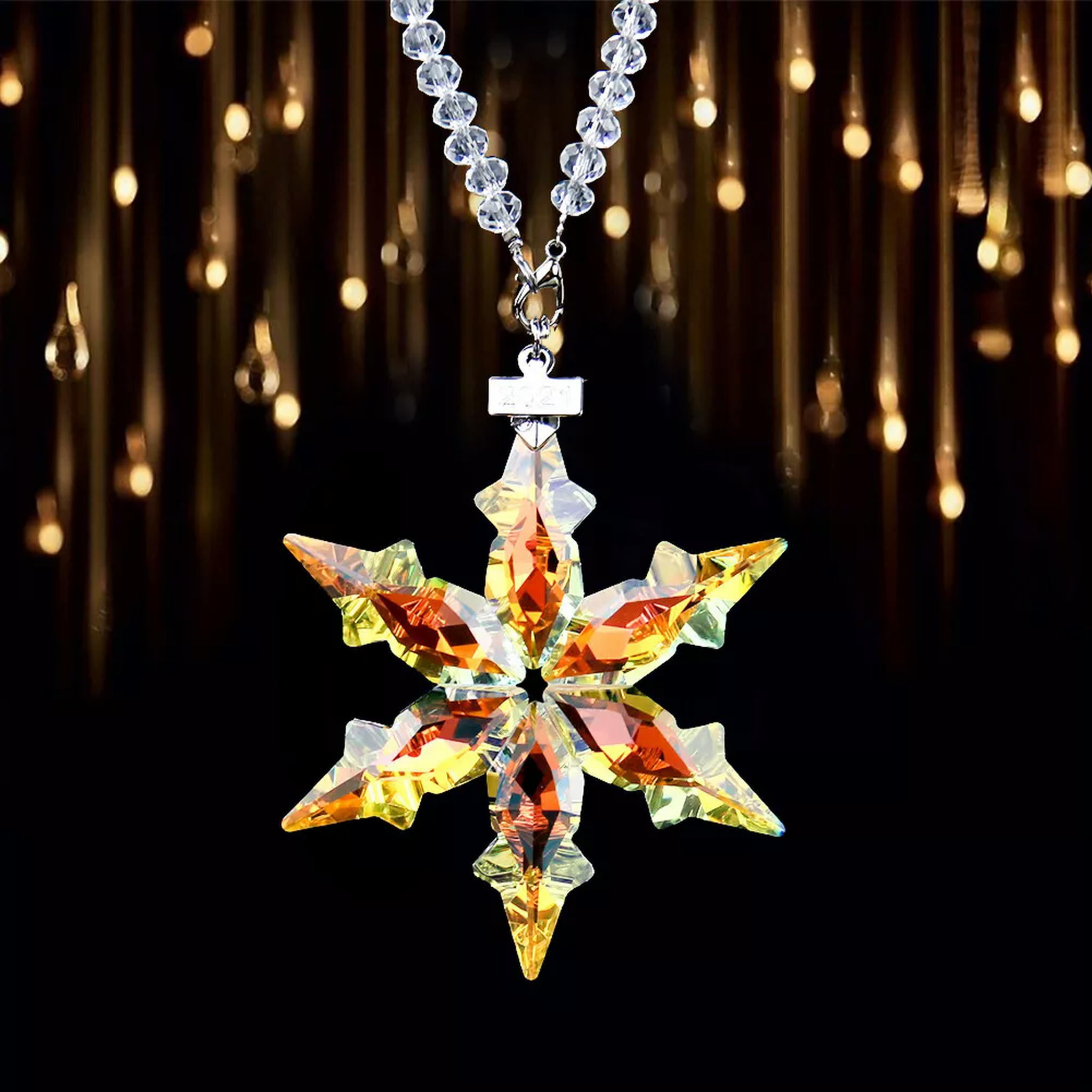 EOEMY Fengshui Faceted Prism Suncatcher Chandelier Aurora Ab Star ...
