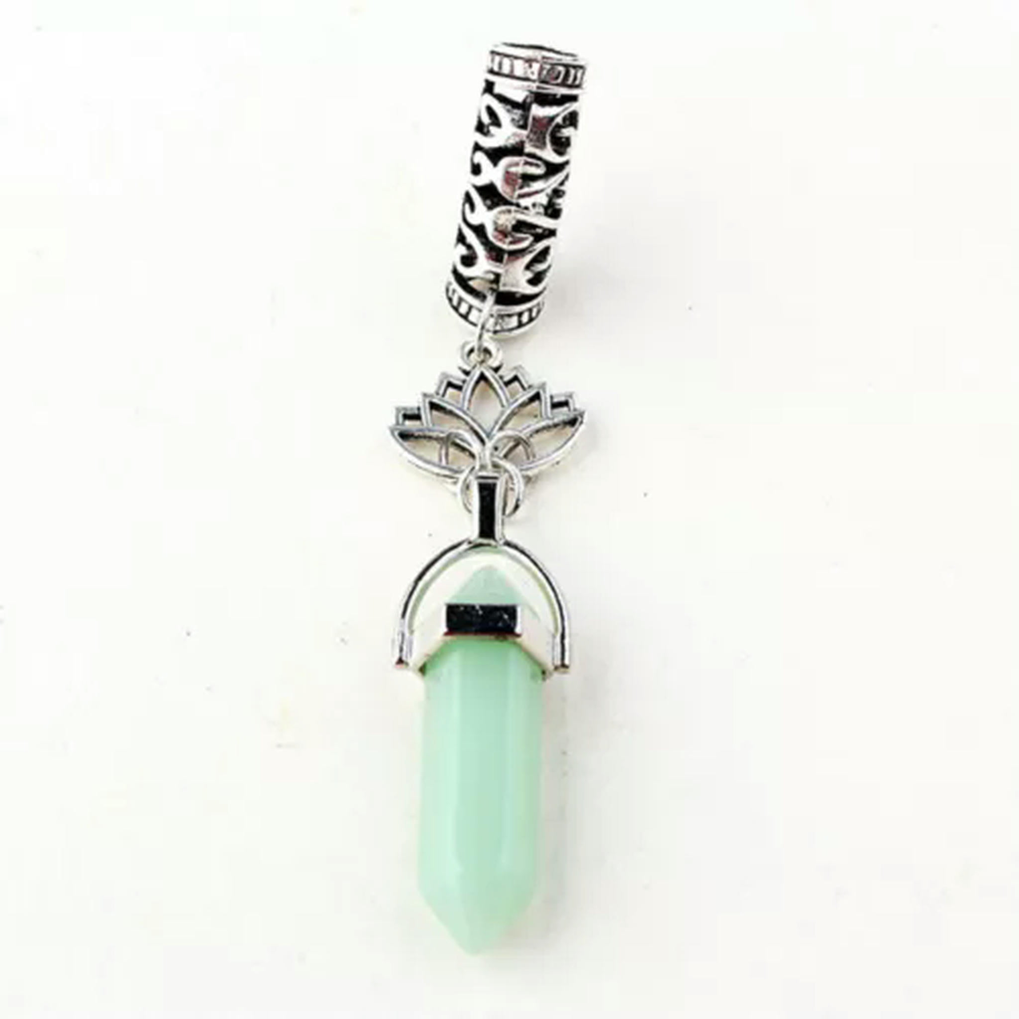 EOEMY Hexagonal Stone Crystal Pillar Braid Bunch Tube Pipe Hair ...