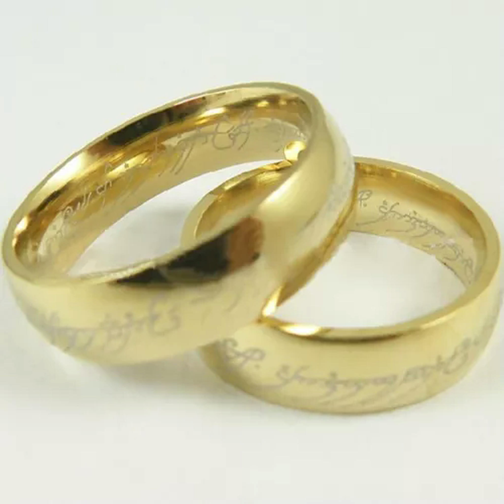 EOEMY Lord Of The Rings The One Ring Lotr Stainless Steel Wedding ...